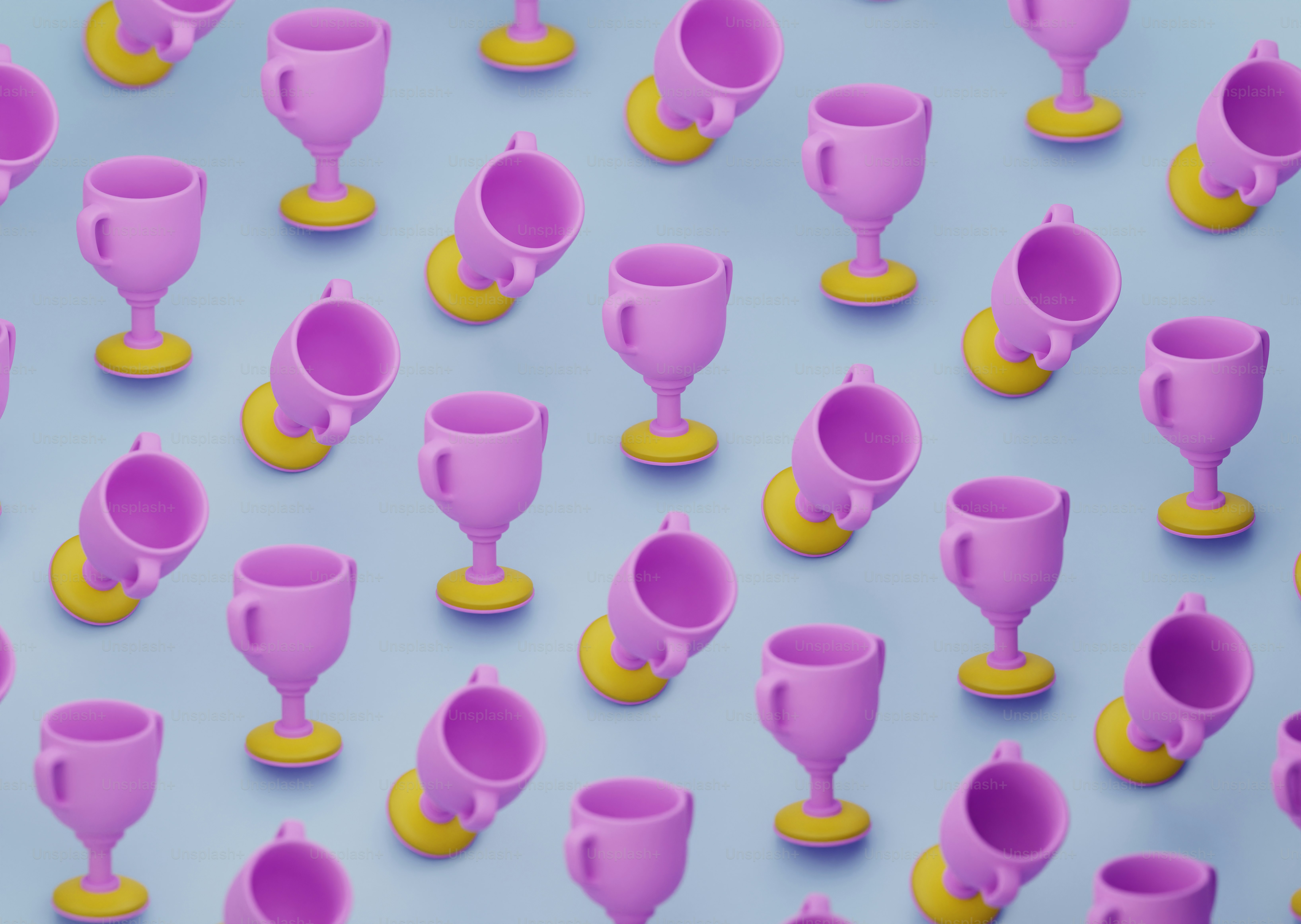 A lot of purple cups sitting on top of each other photo – Wallpaper ...