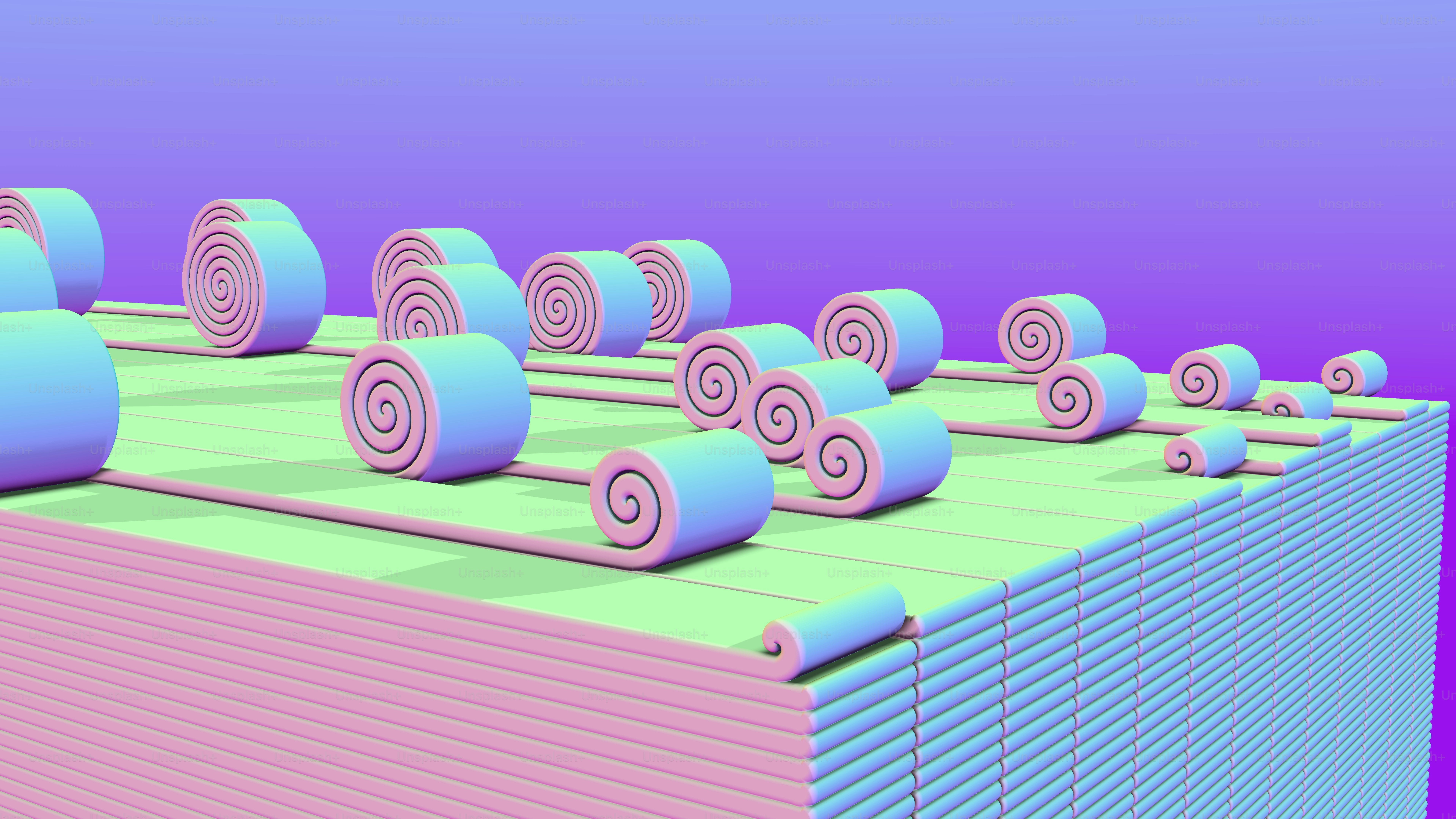 A bunch of rolls of pink and blue paper photo – Flumos Image on Unsplash