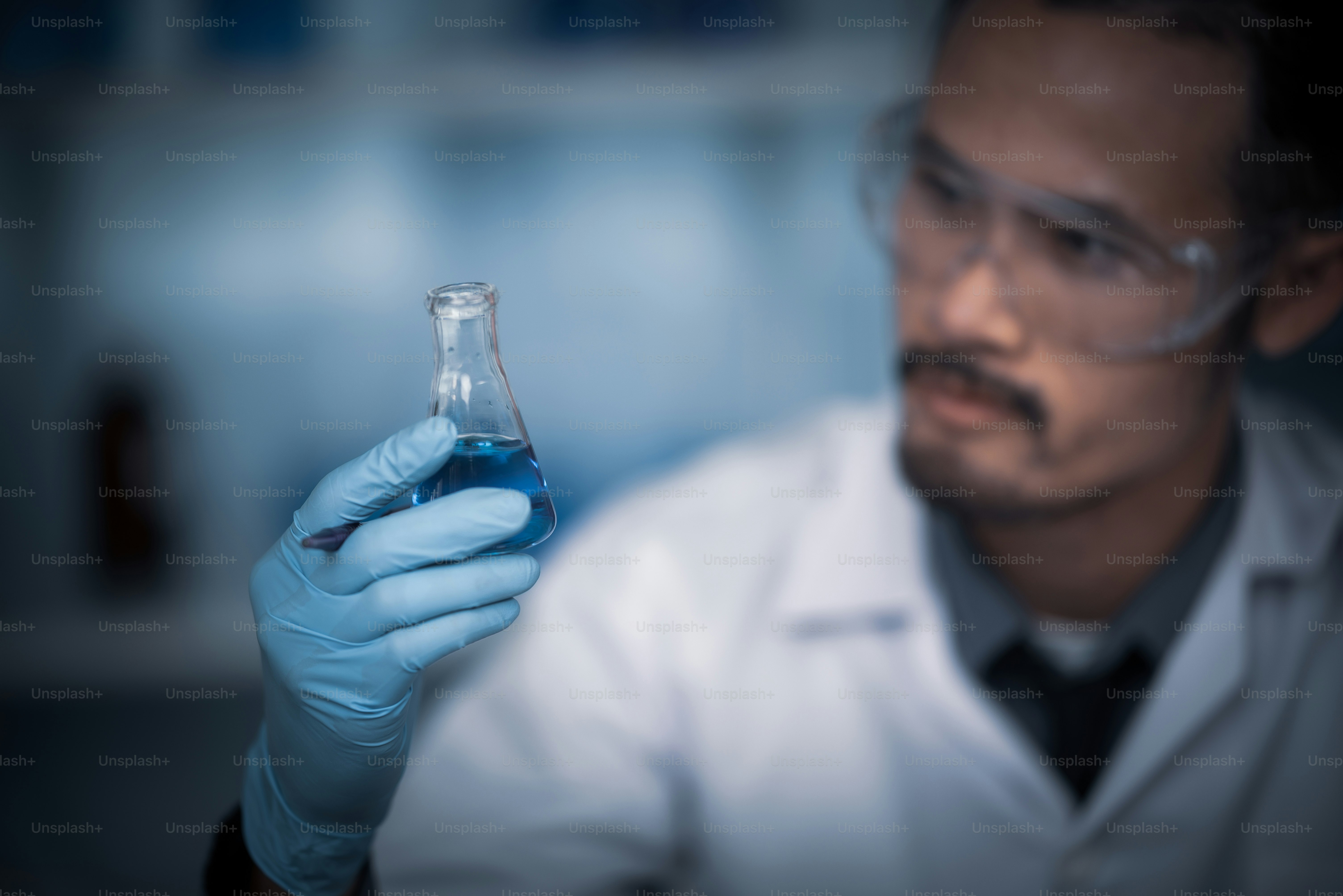 In a Modern Laboratory Scientists team Conduct Experiments, Consisting ...