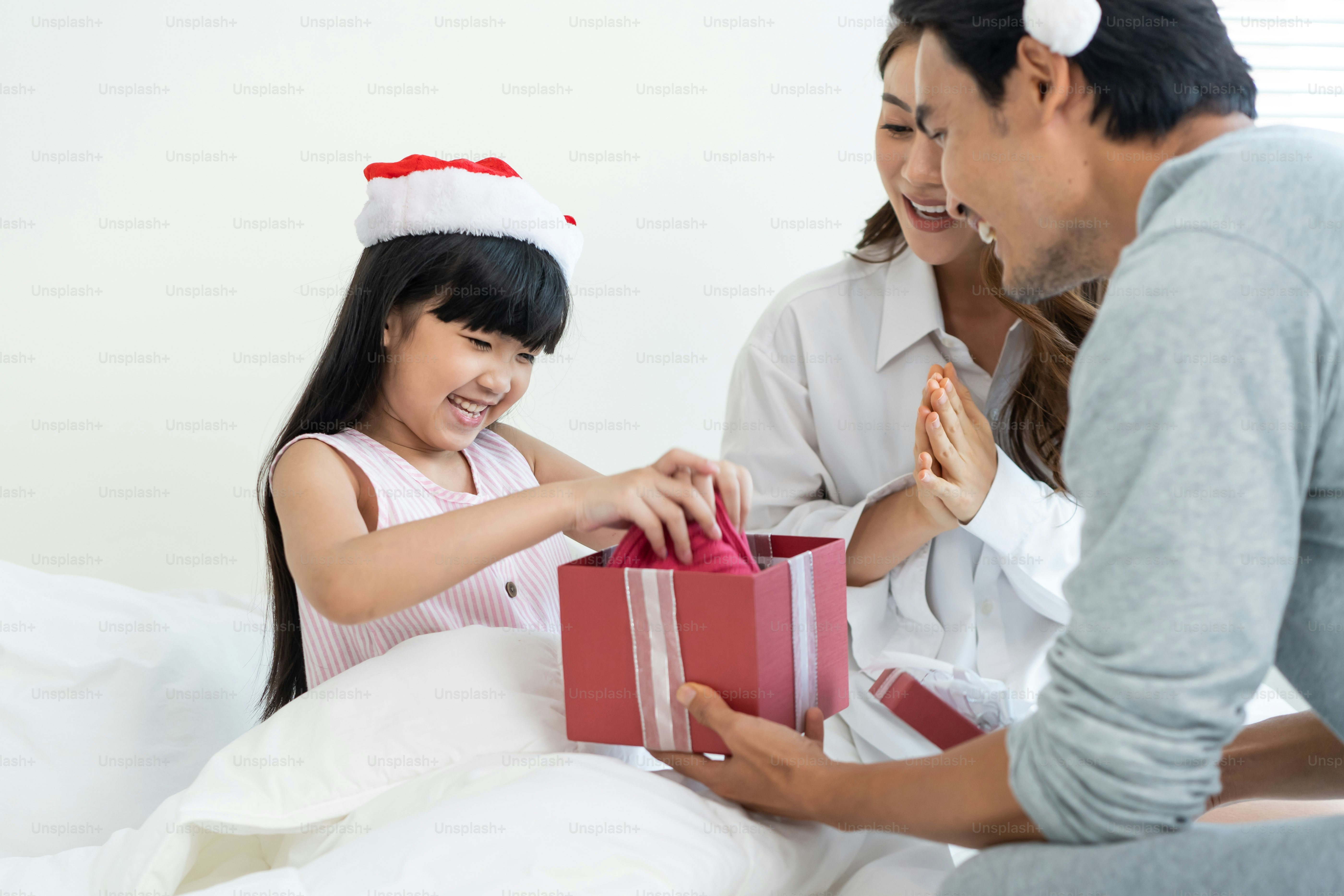 Kid Opening Present Excited