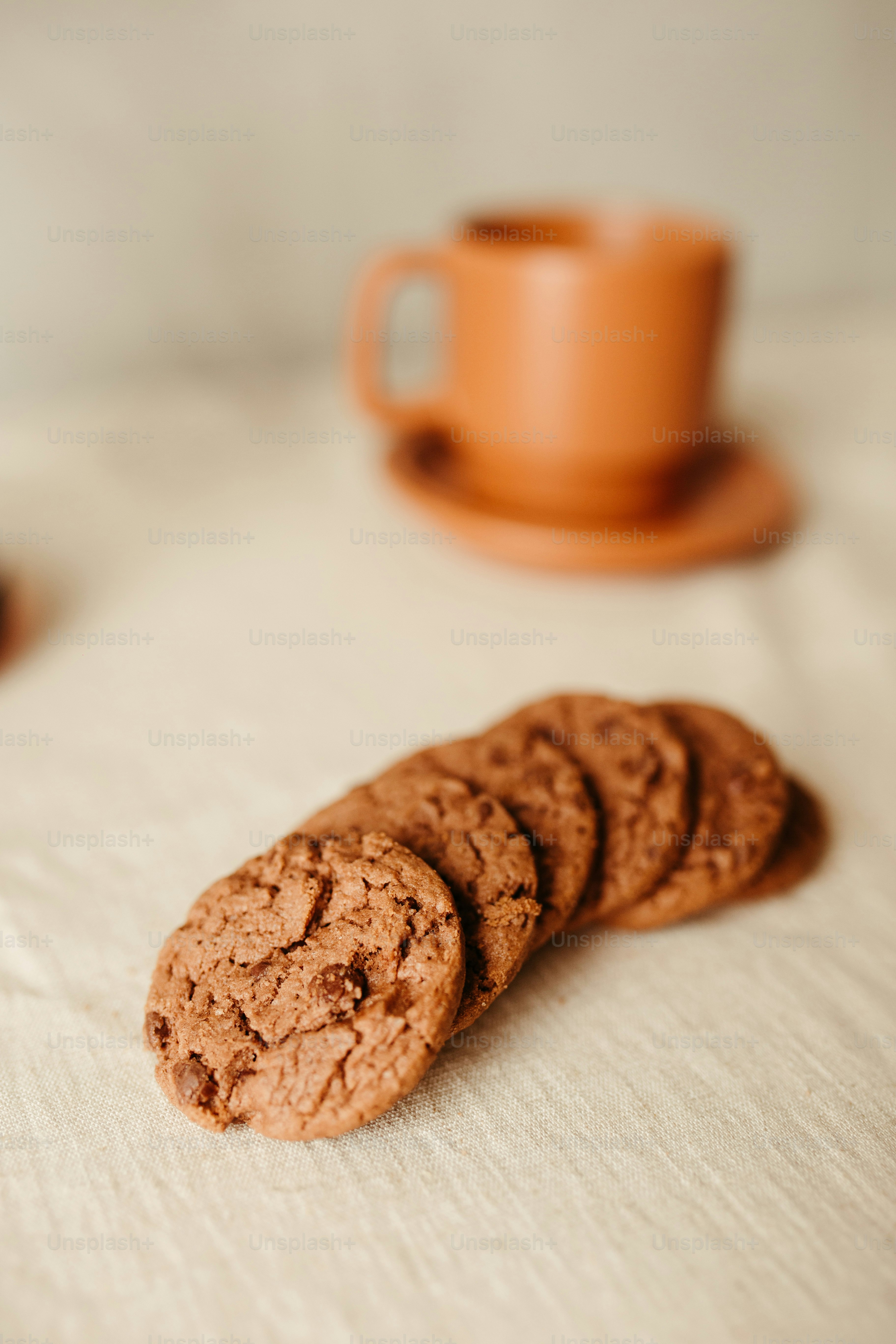 A stack of cookies sitting on top of each other photo – Biscuits Image ...