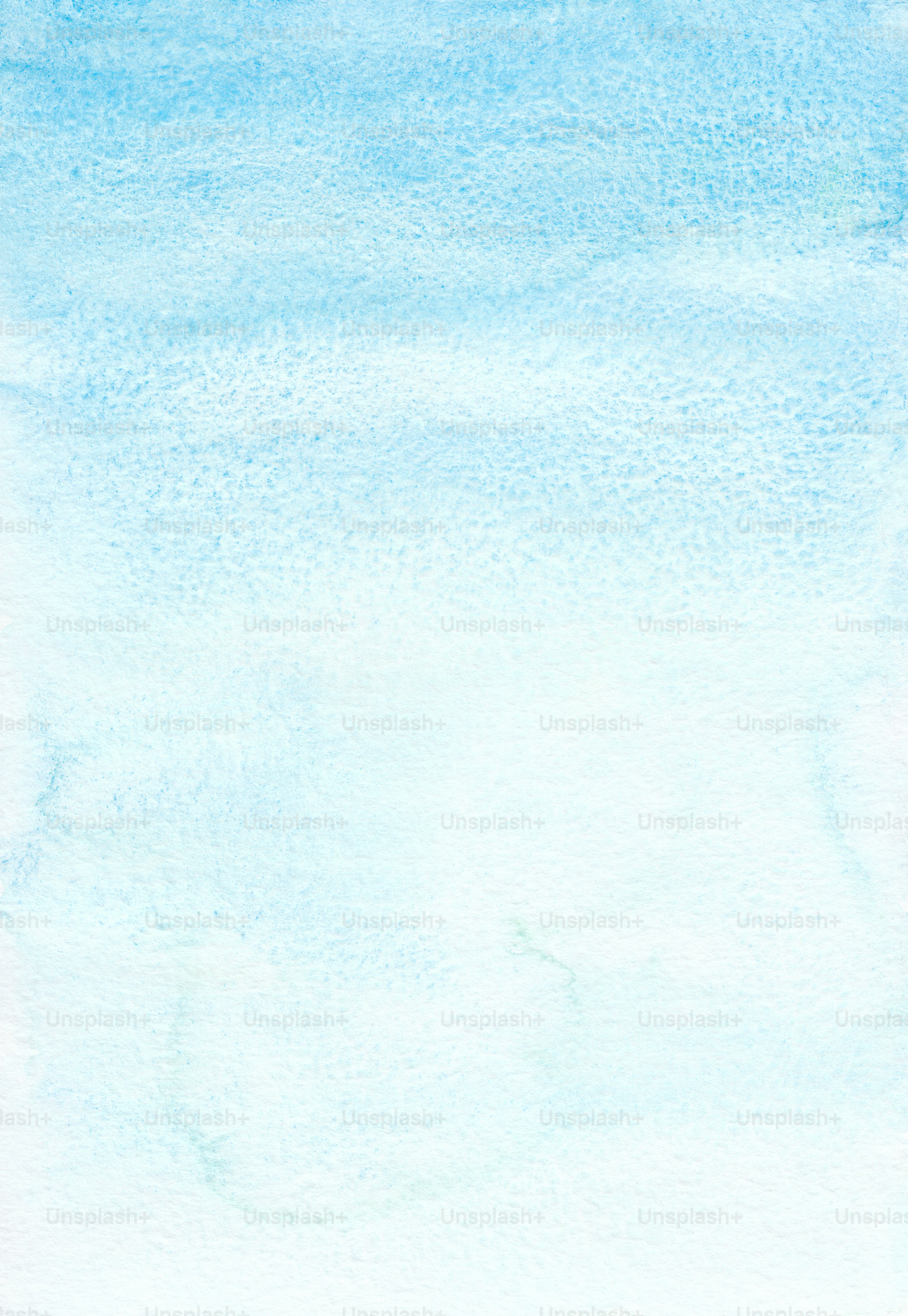 A watercolor painting of a blue sky with clouds photo – Blue background ...