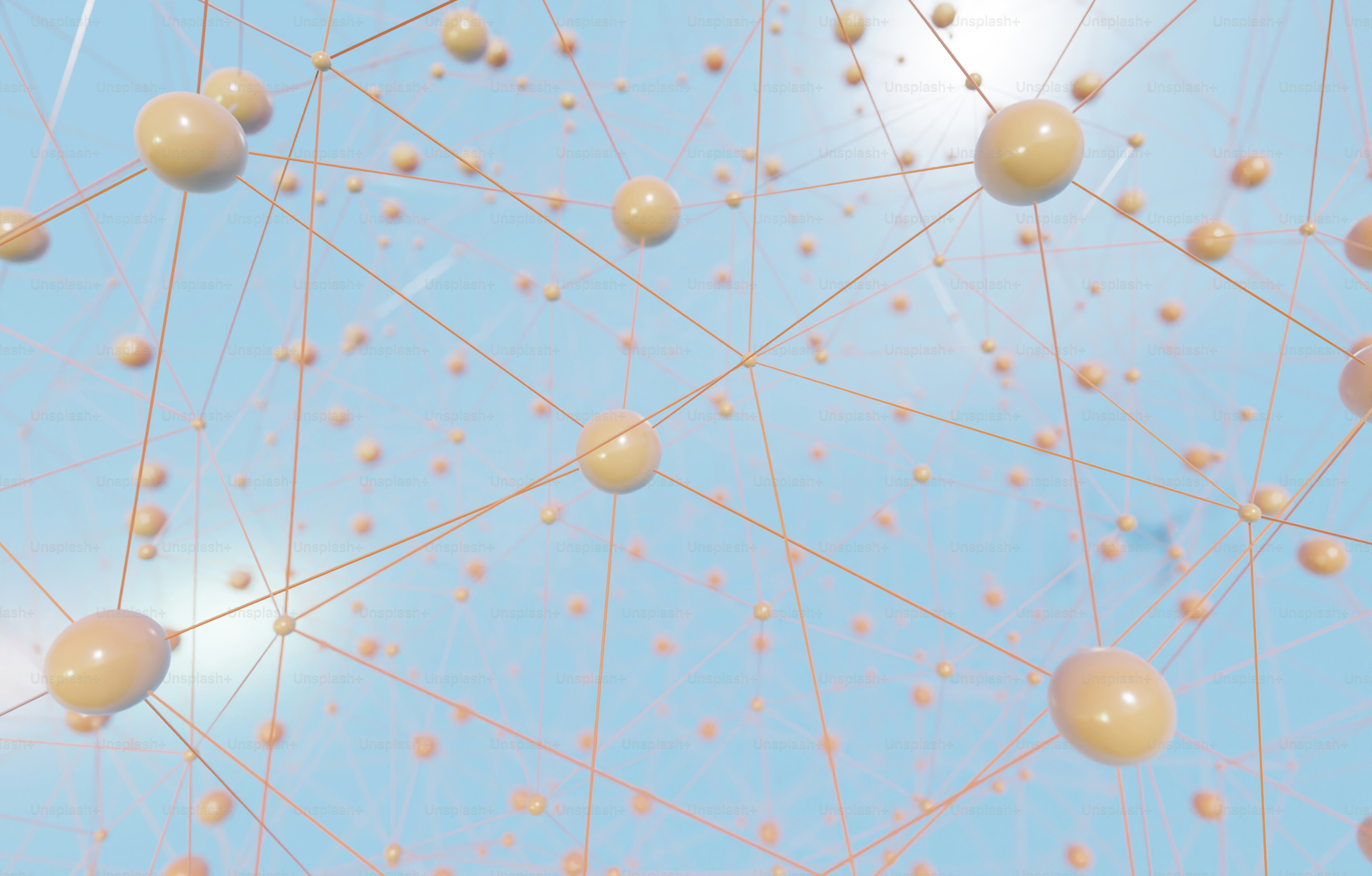 A close up of a bunch of balls on a string photo – Interconnected Image ...