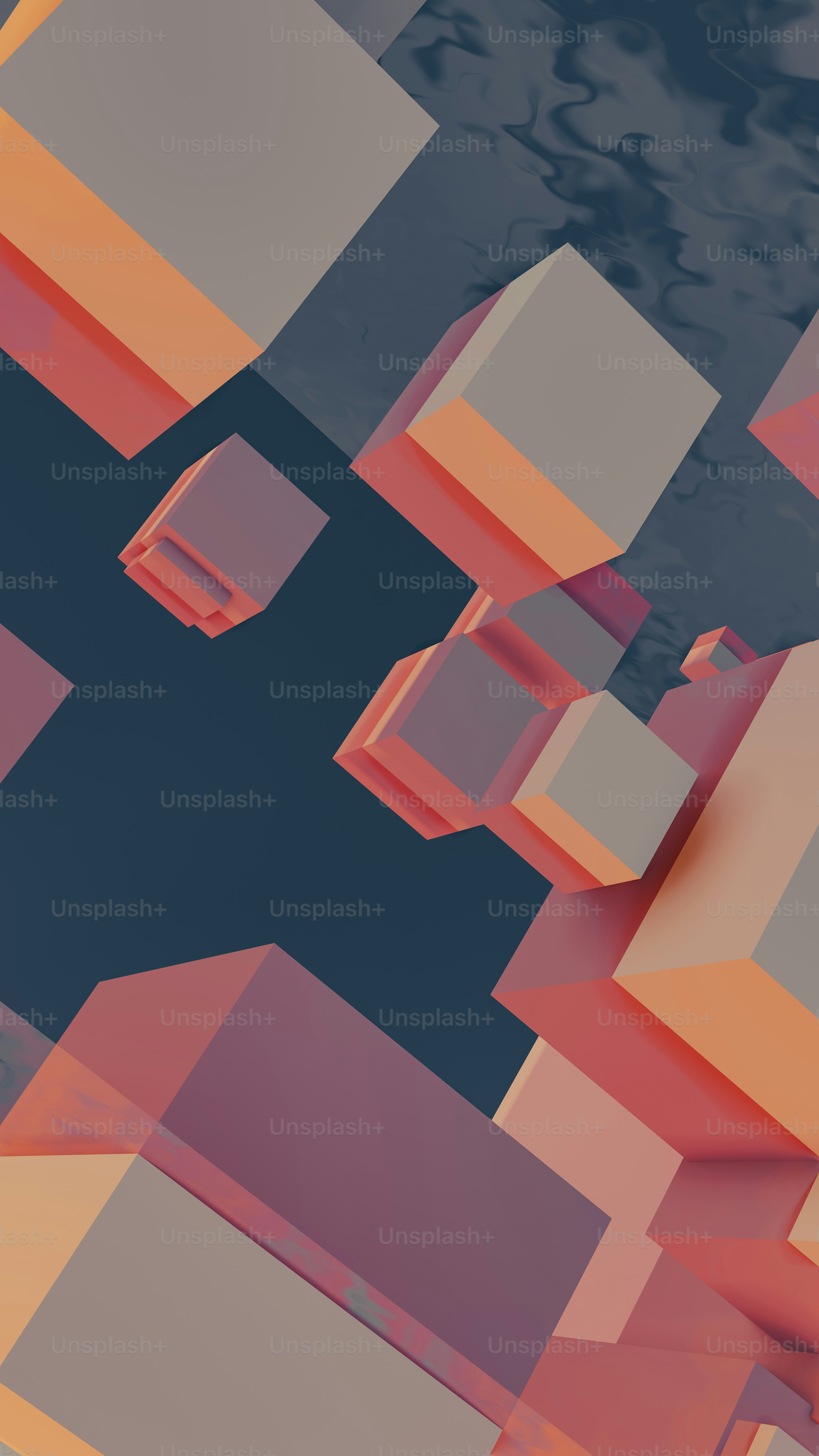 An abstract image of a person with a cell phone photo – Abstract Image ...