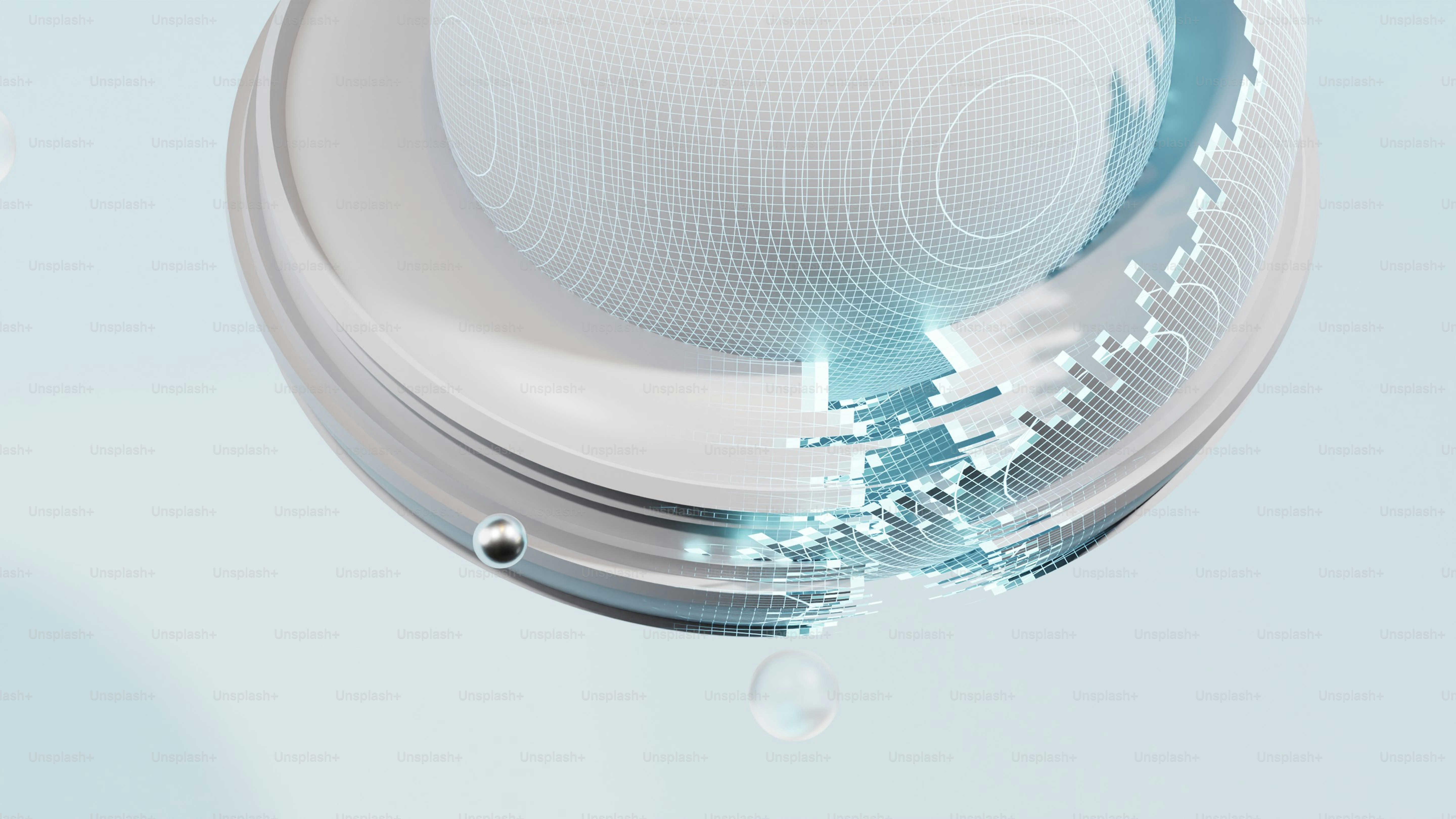 A close up of a metal object with water droplets photo – Background ...