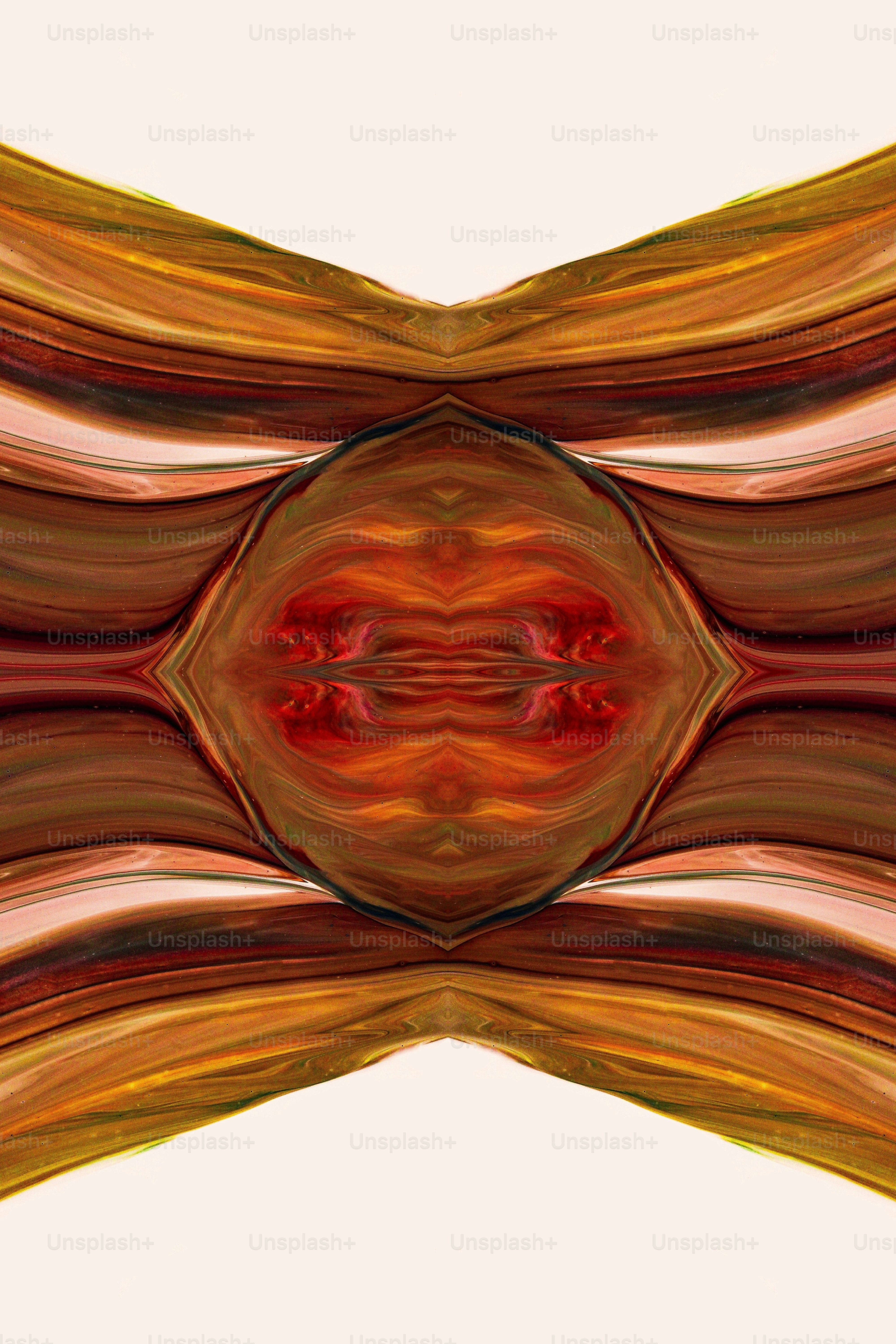 An abstract image of a red and yellow object photo – Pattern Image on ...