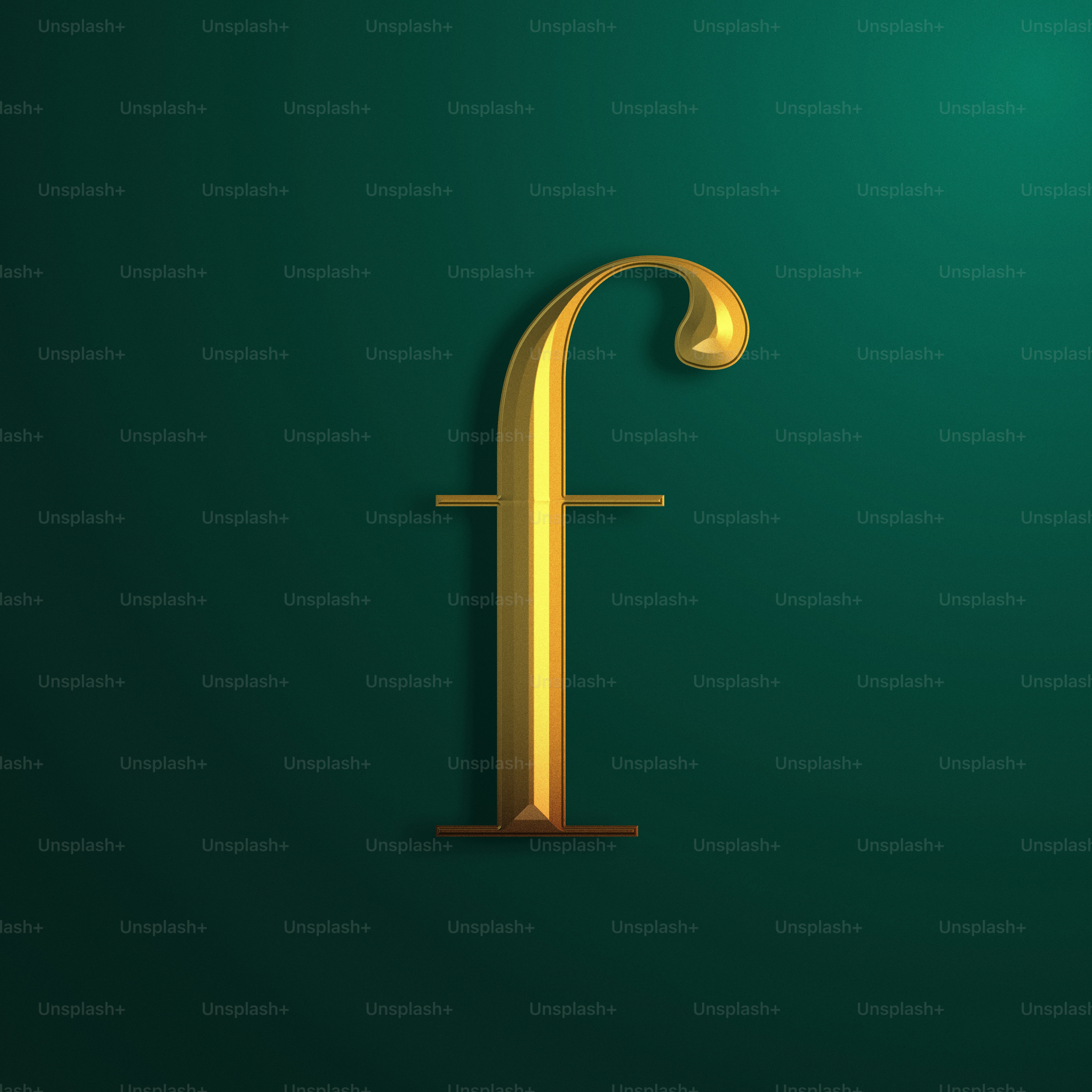 A gold letter f on a green background photo – Wallpapers Image on Unsplash