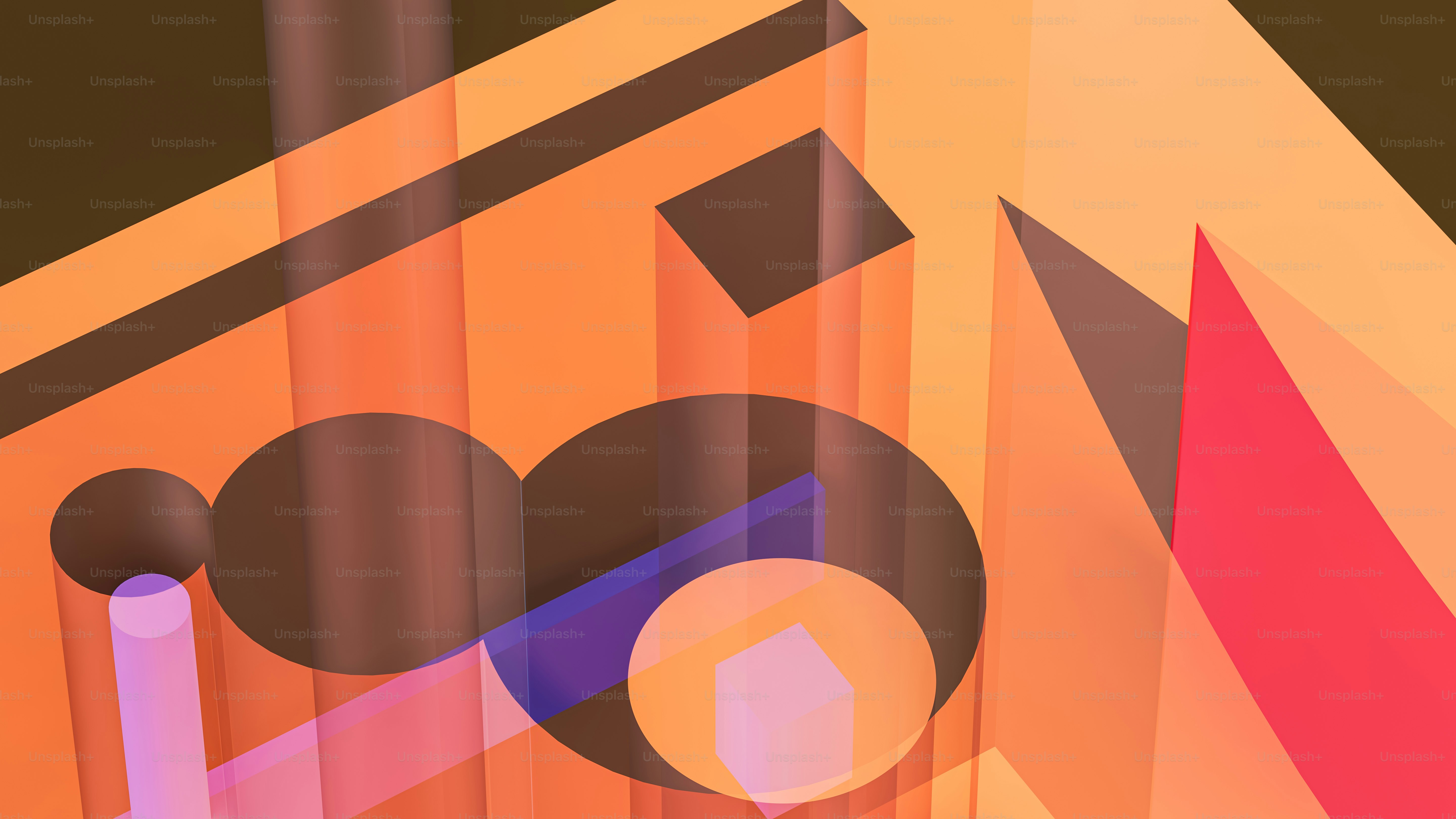 An abstract painting of a geometric design photo – Background Image on ...