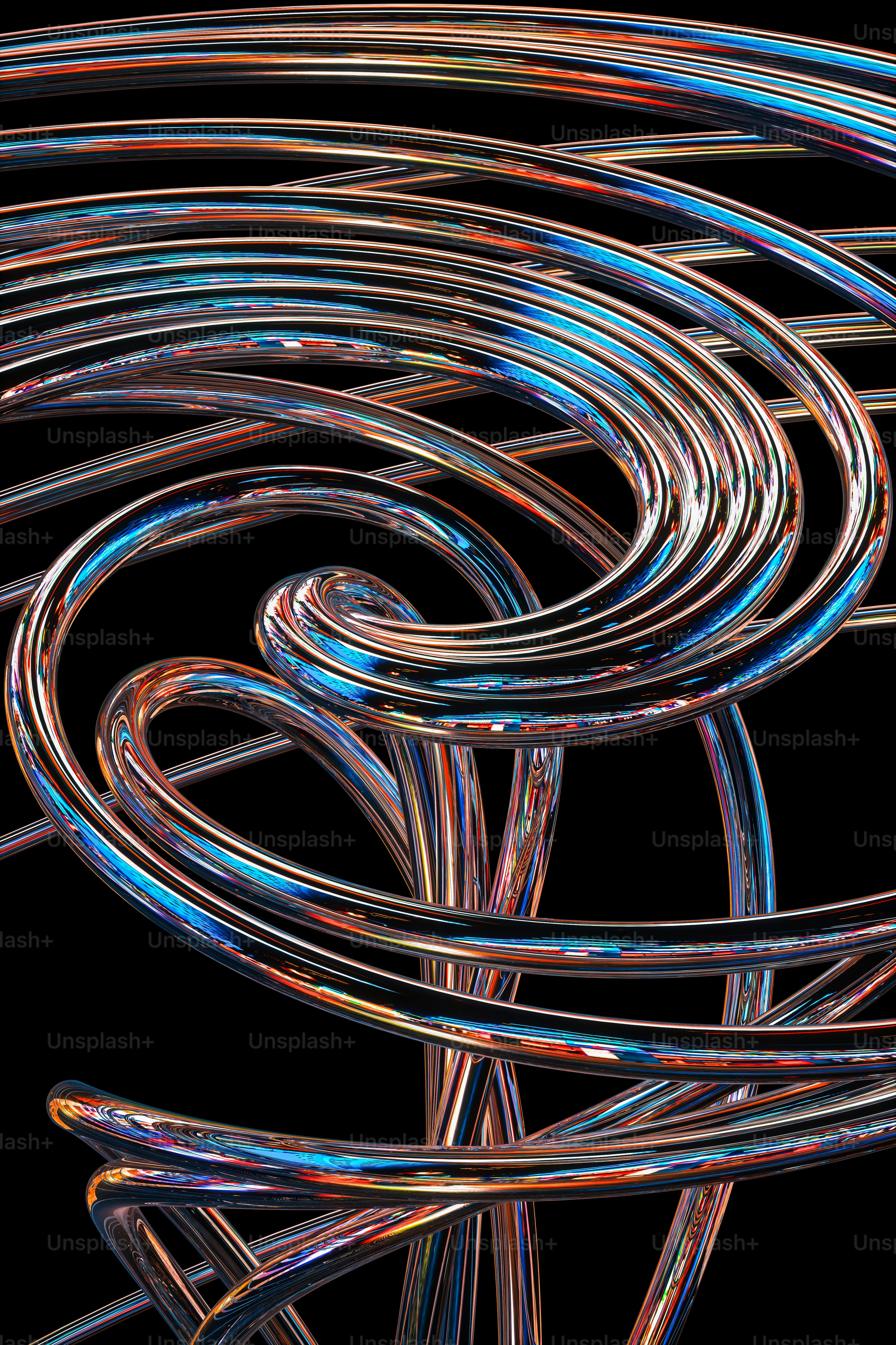 A bunch of wires that are in the air photo – 3d Image on Unsplash