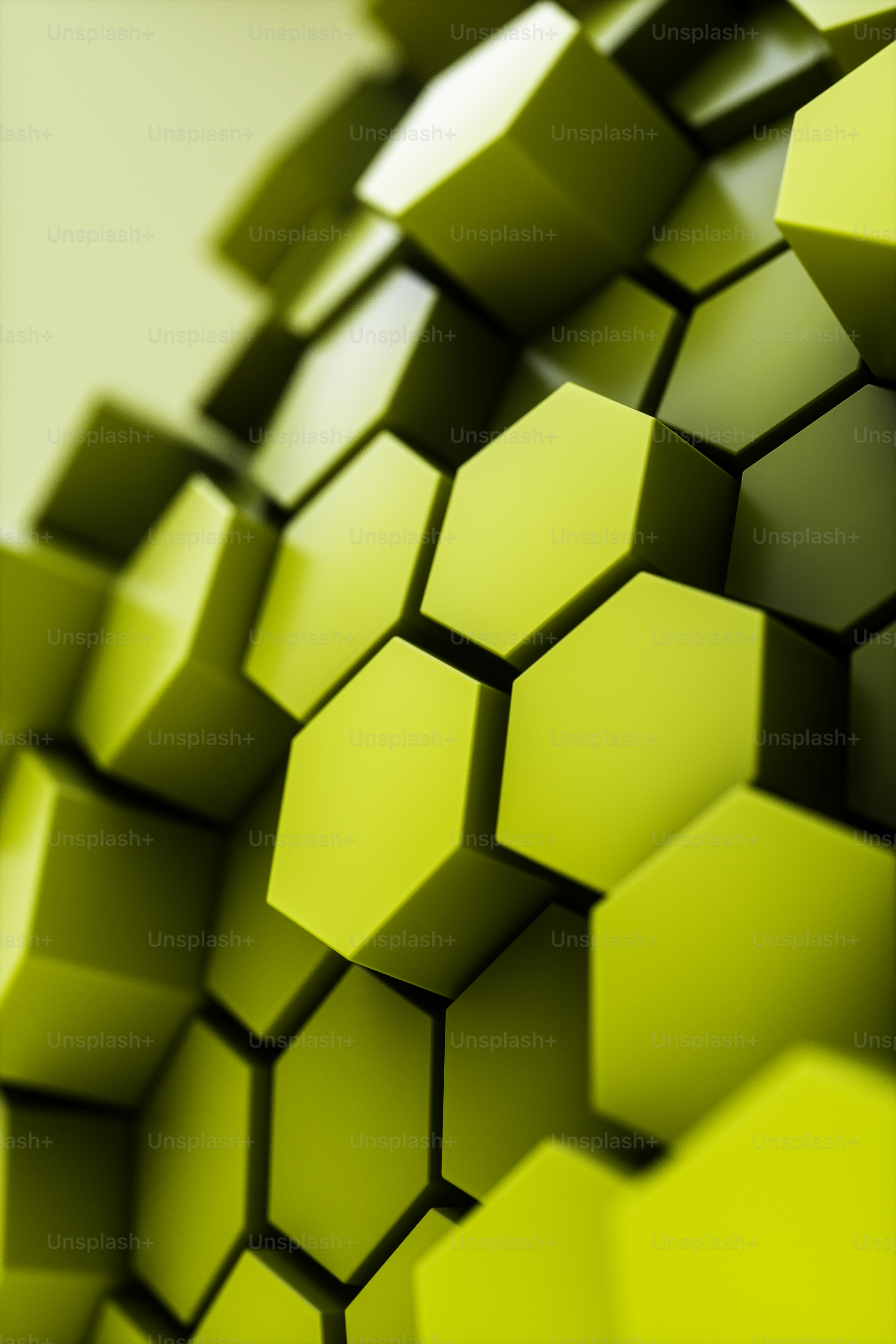 Green Hexagon Wallpaper