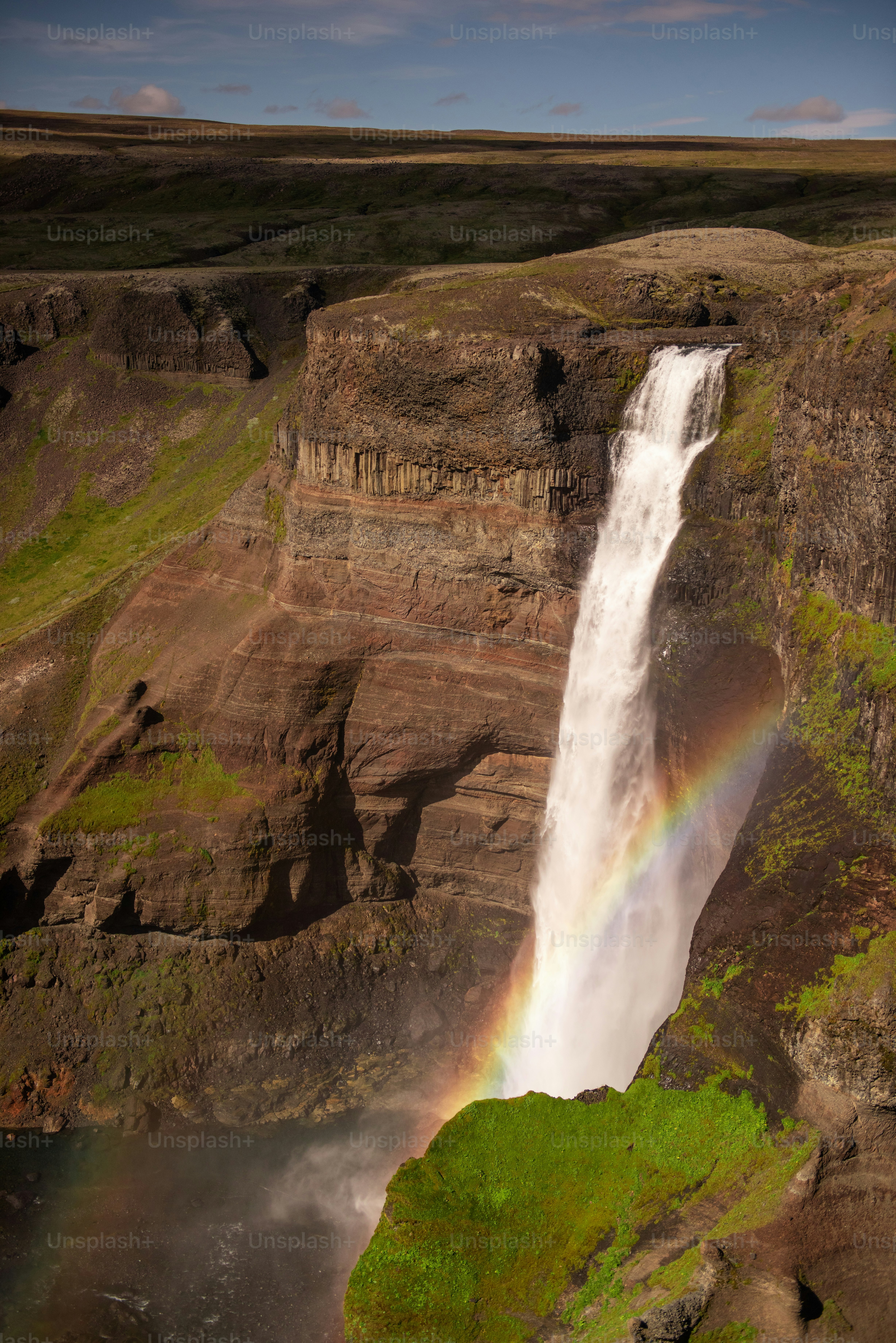 A waterfall over a cliff photo – Water Image on Unsplash