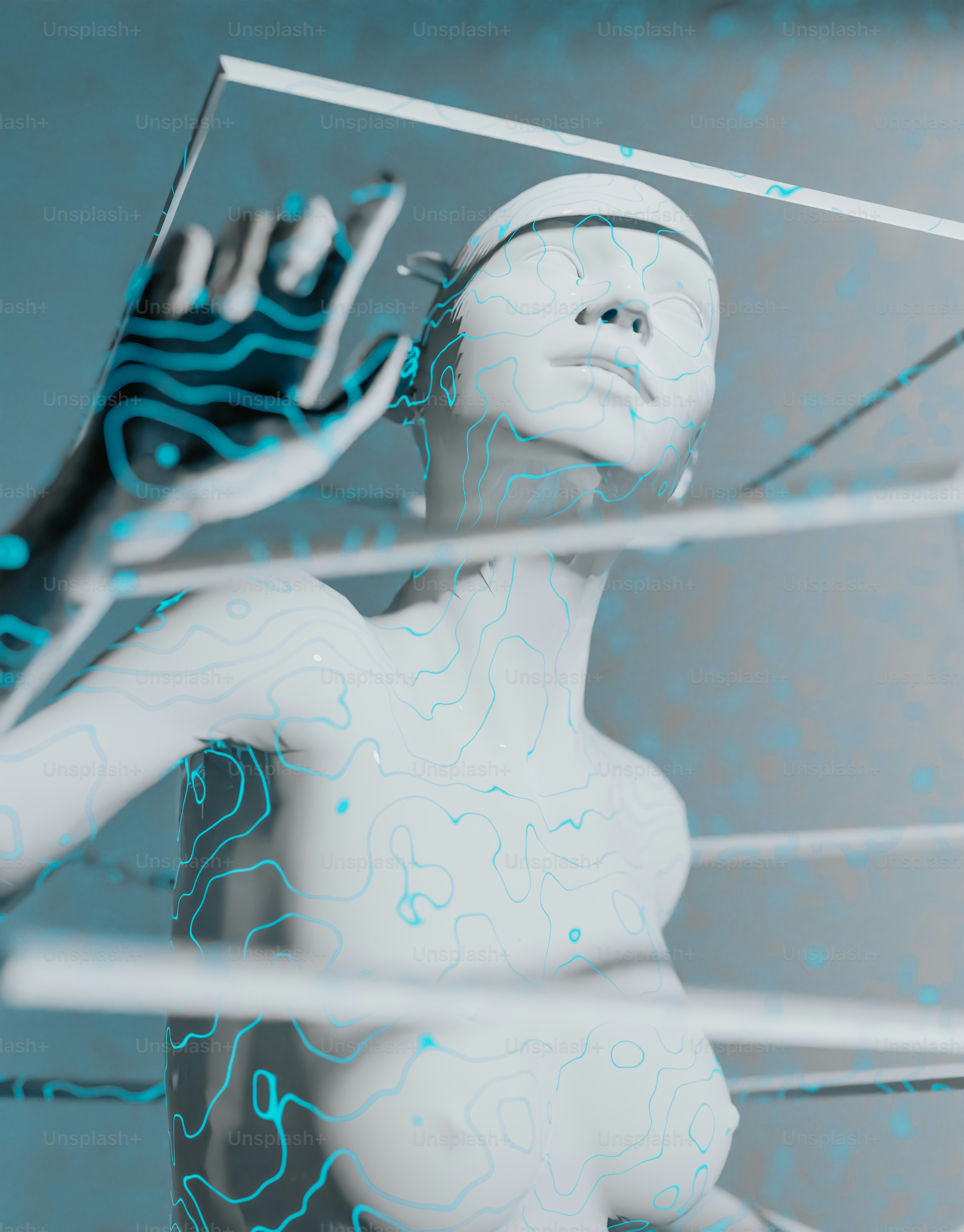 A person in a shower photo – Artifical intelligence Image on Unsplash