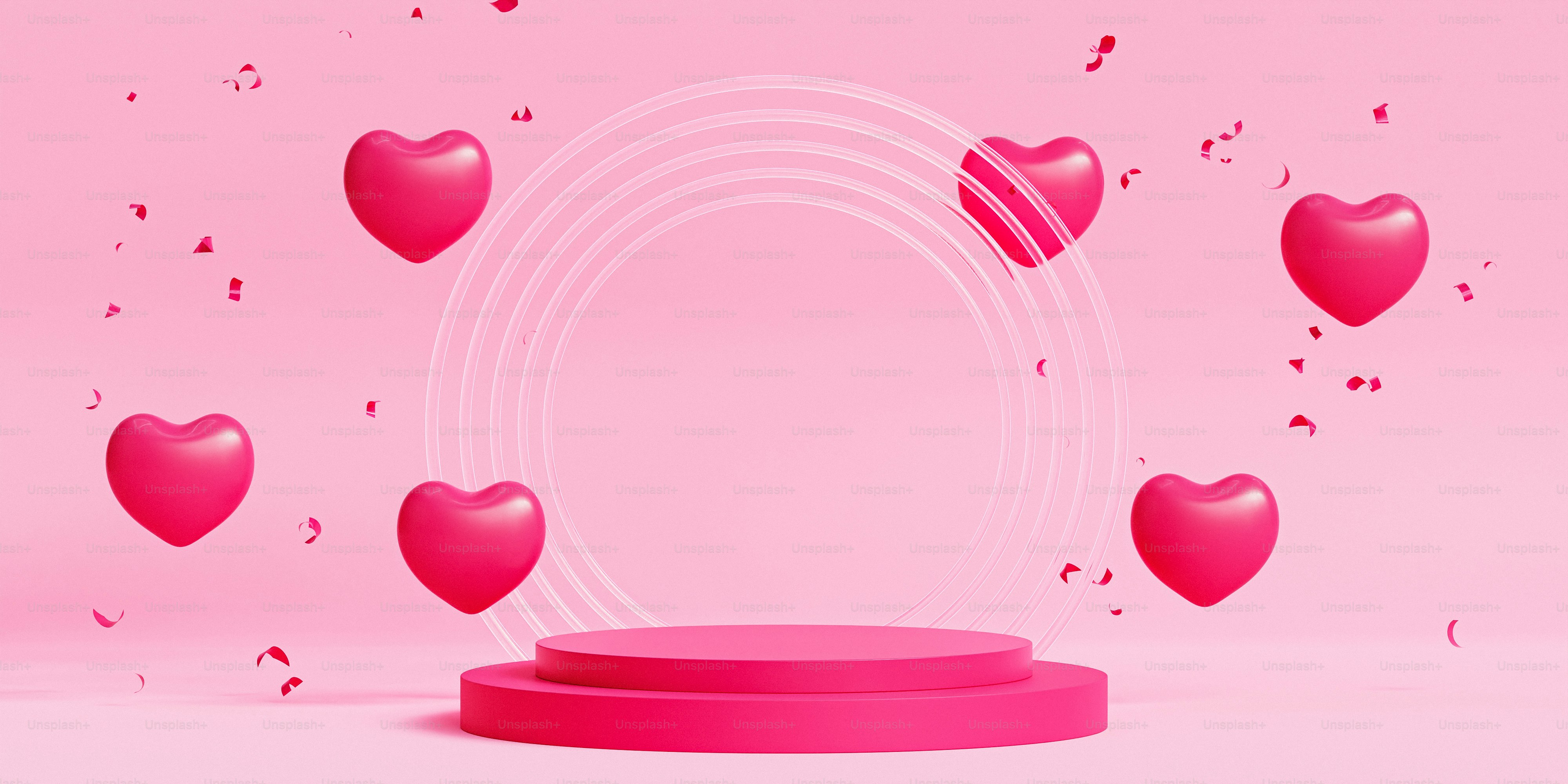 Un círculo rosa con puntos rosados y un círculo rosa con un círculo ...