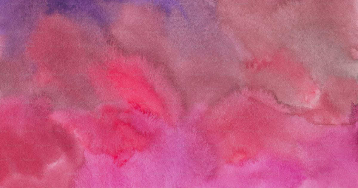 분홍색과 보라색 구름의 수채화 그림 사진 Unsplash의 배경 화면 이미지