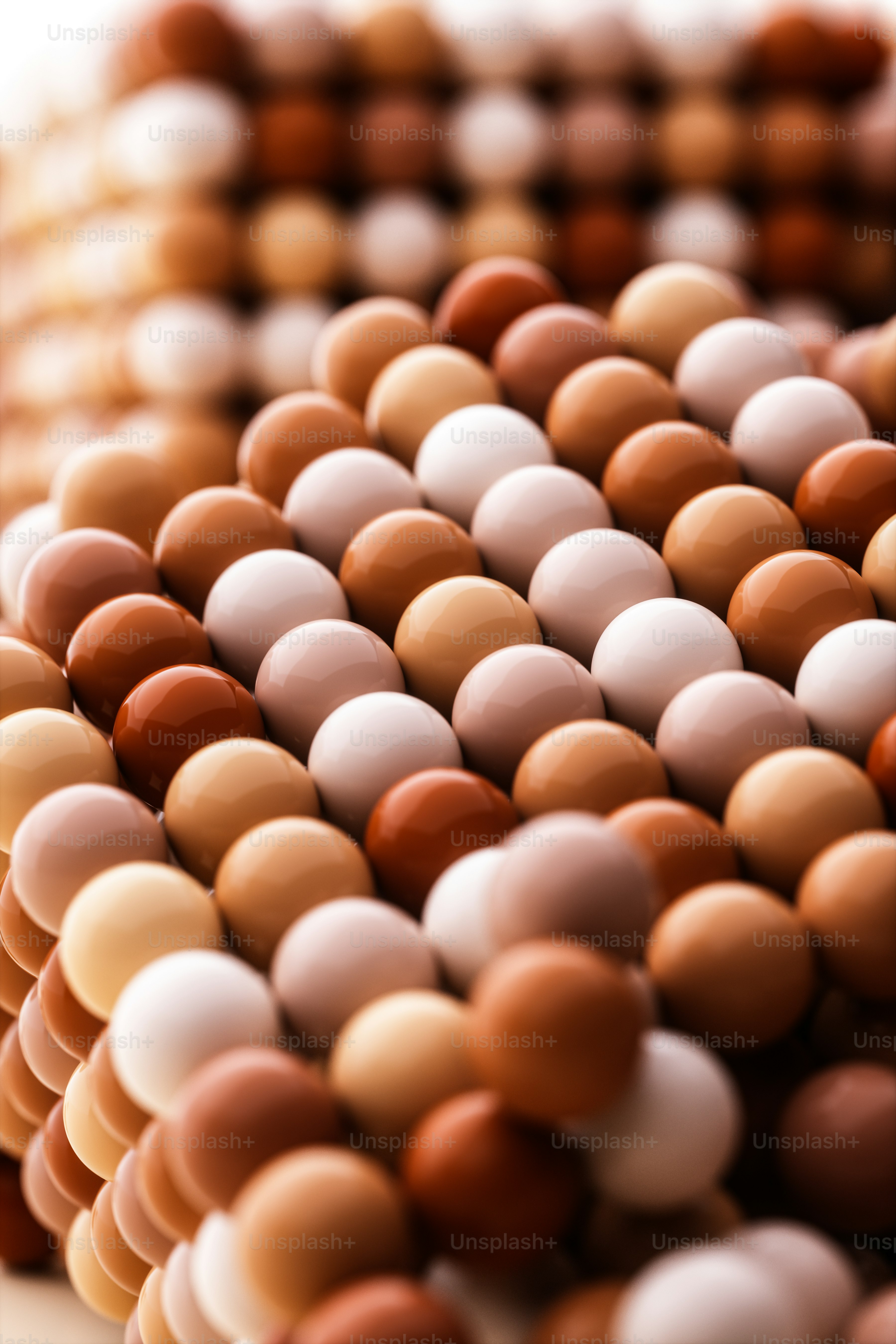 A close up of a bunch of beads photo – 3d render Image on Unsplash