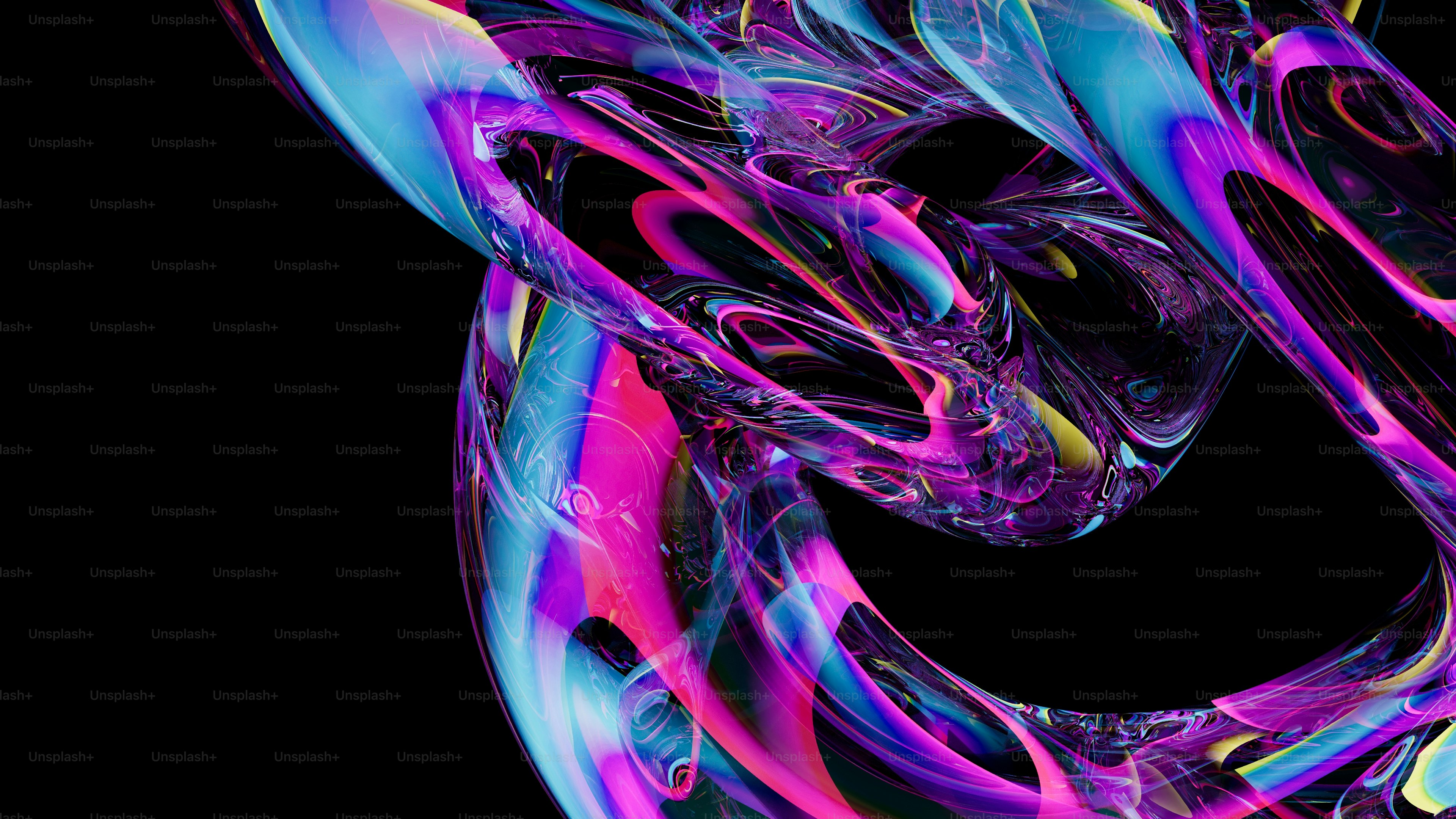 A computer generated image of a colorful swirl photo – Wallpaper Image ...