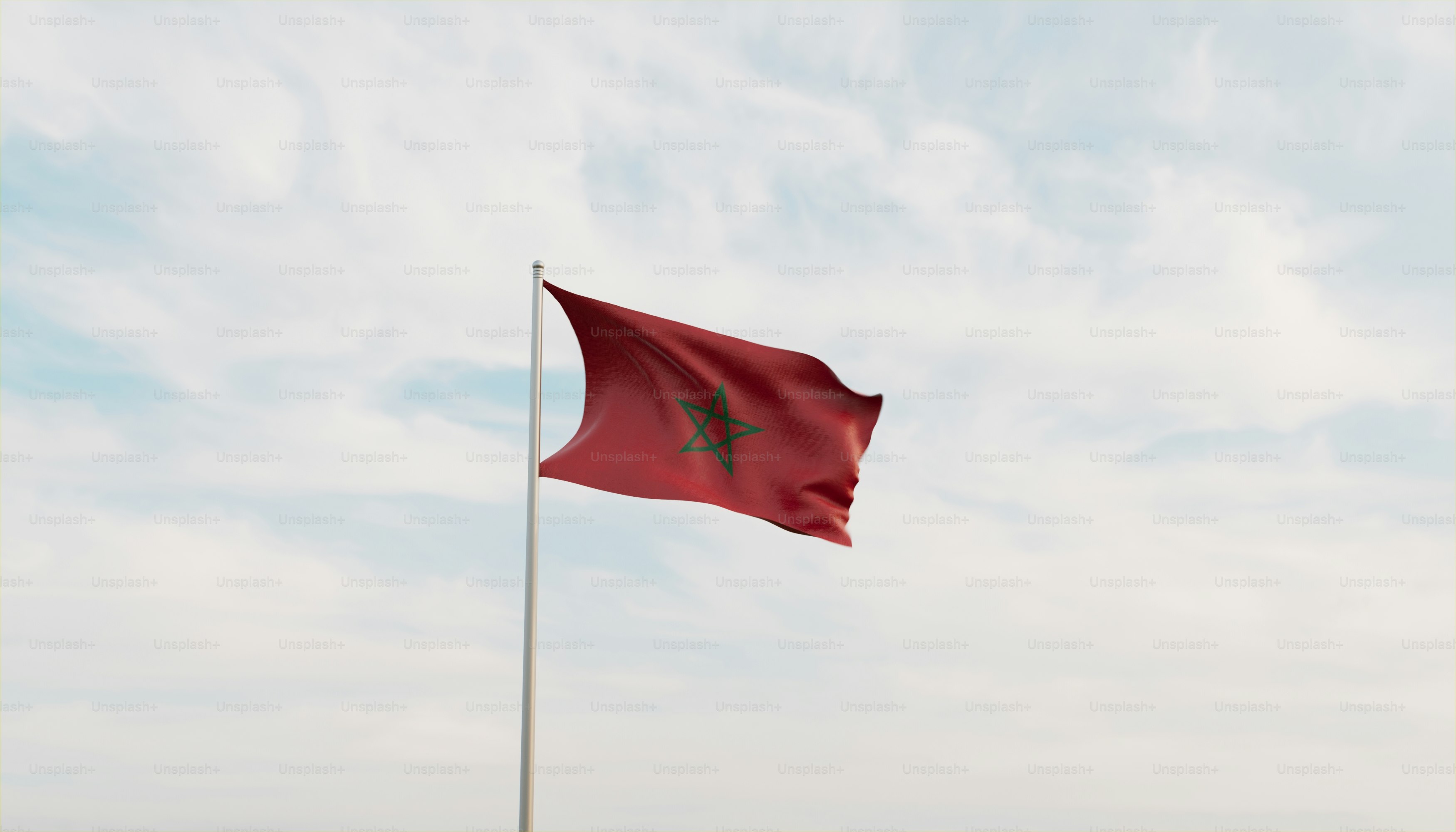 A green flag flying in the wind on a cloudy day photo – Saudi arabia ...