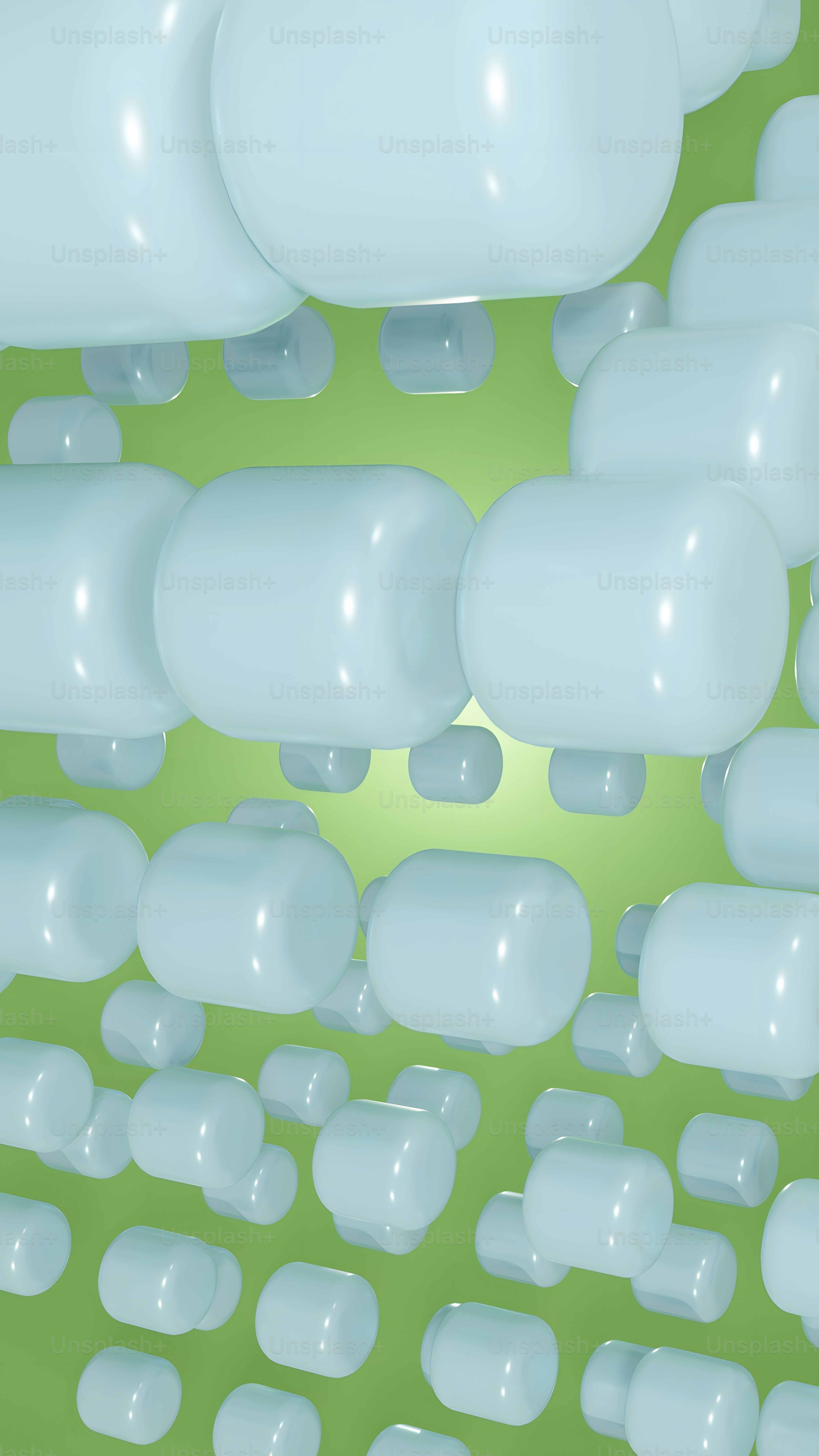 Un groupe de bulles flottant dans l’air photo – Bleu et vert Photo sur ...