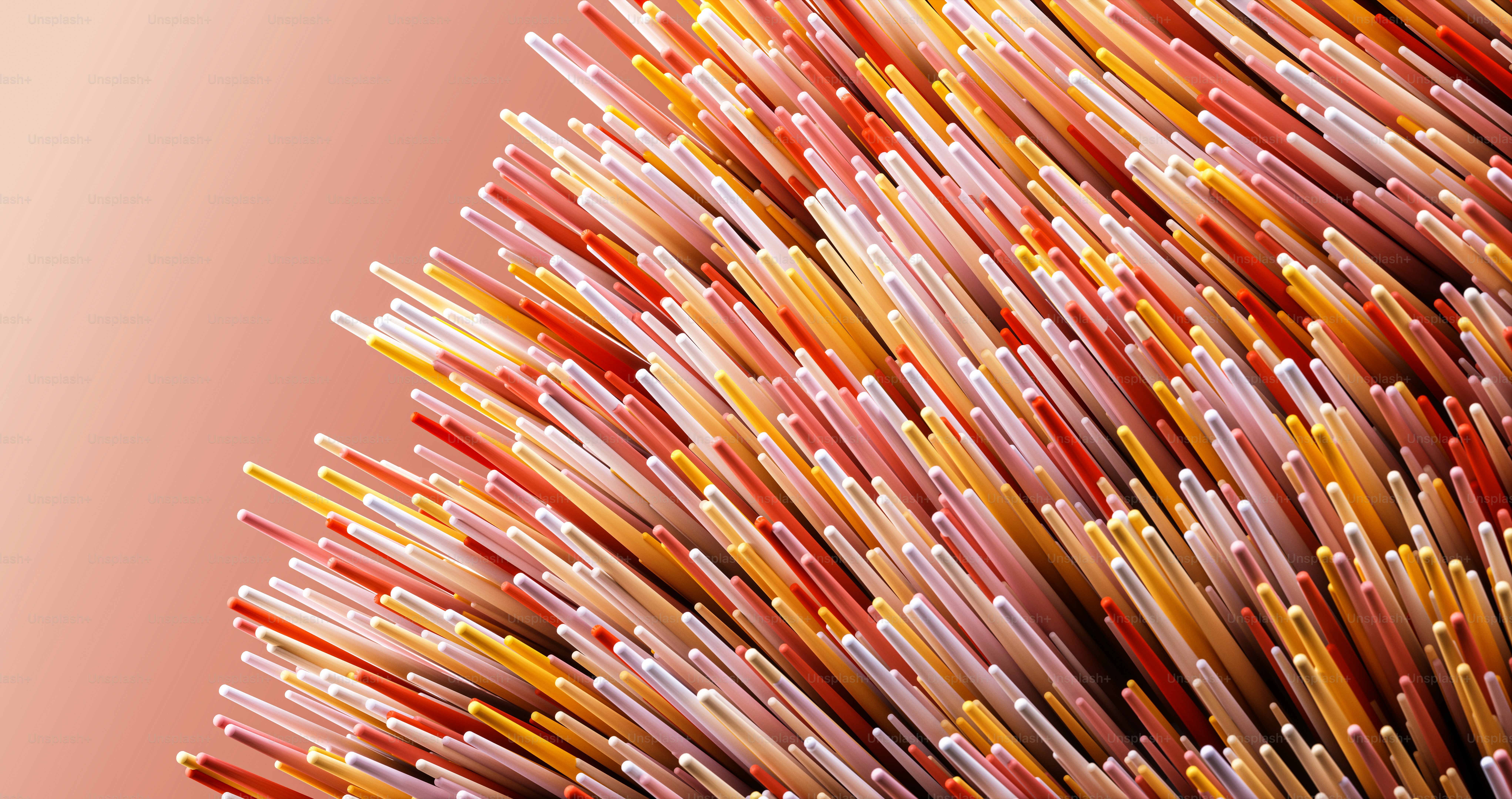 A close up of a bunch of different colored straws photo – Pattern Image ...