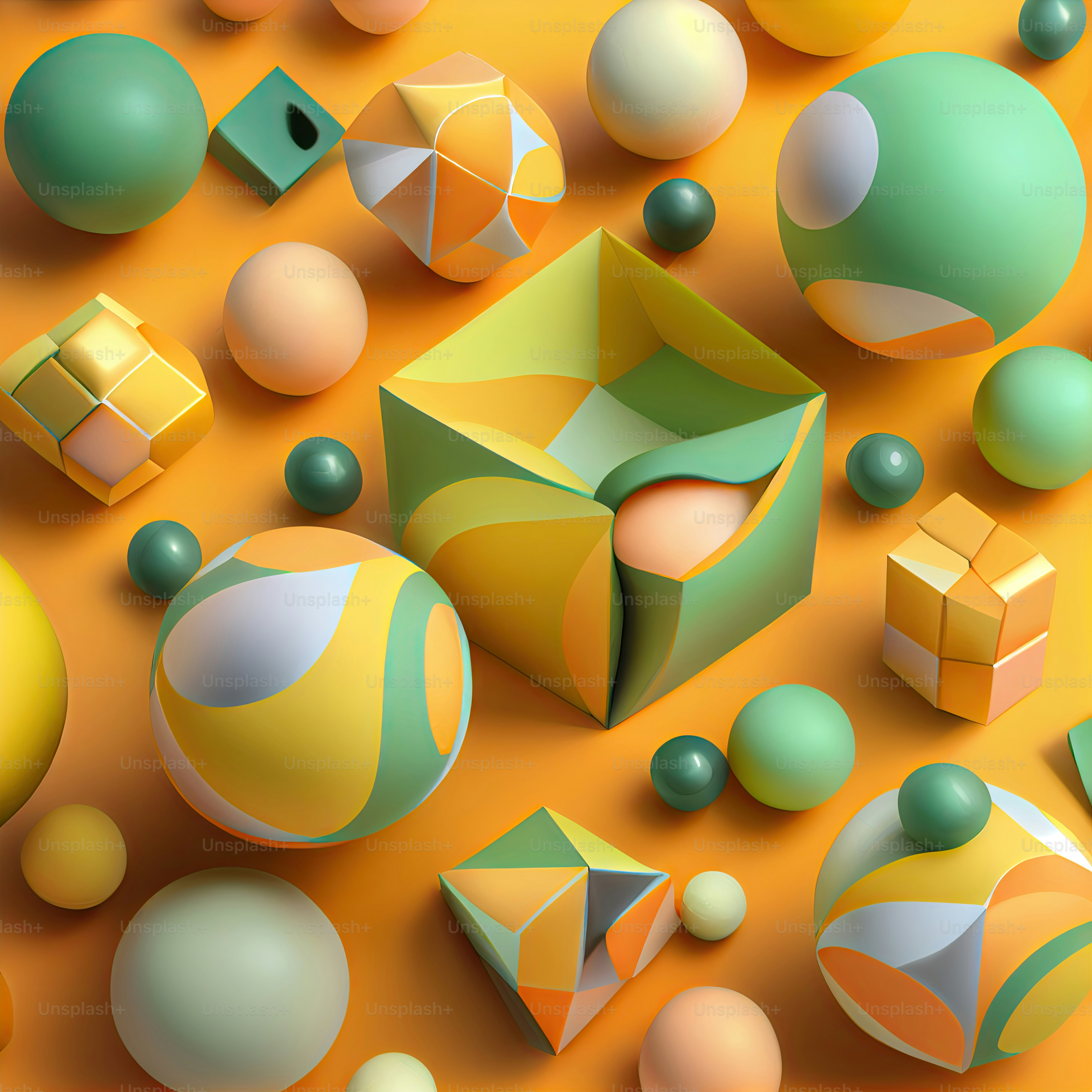 A bunch of different shapes and sizes of balls photo – Backgrounds ...