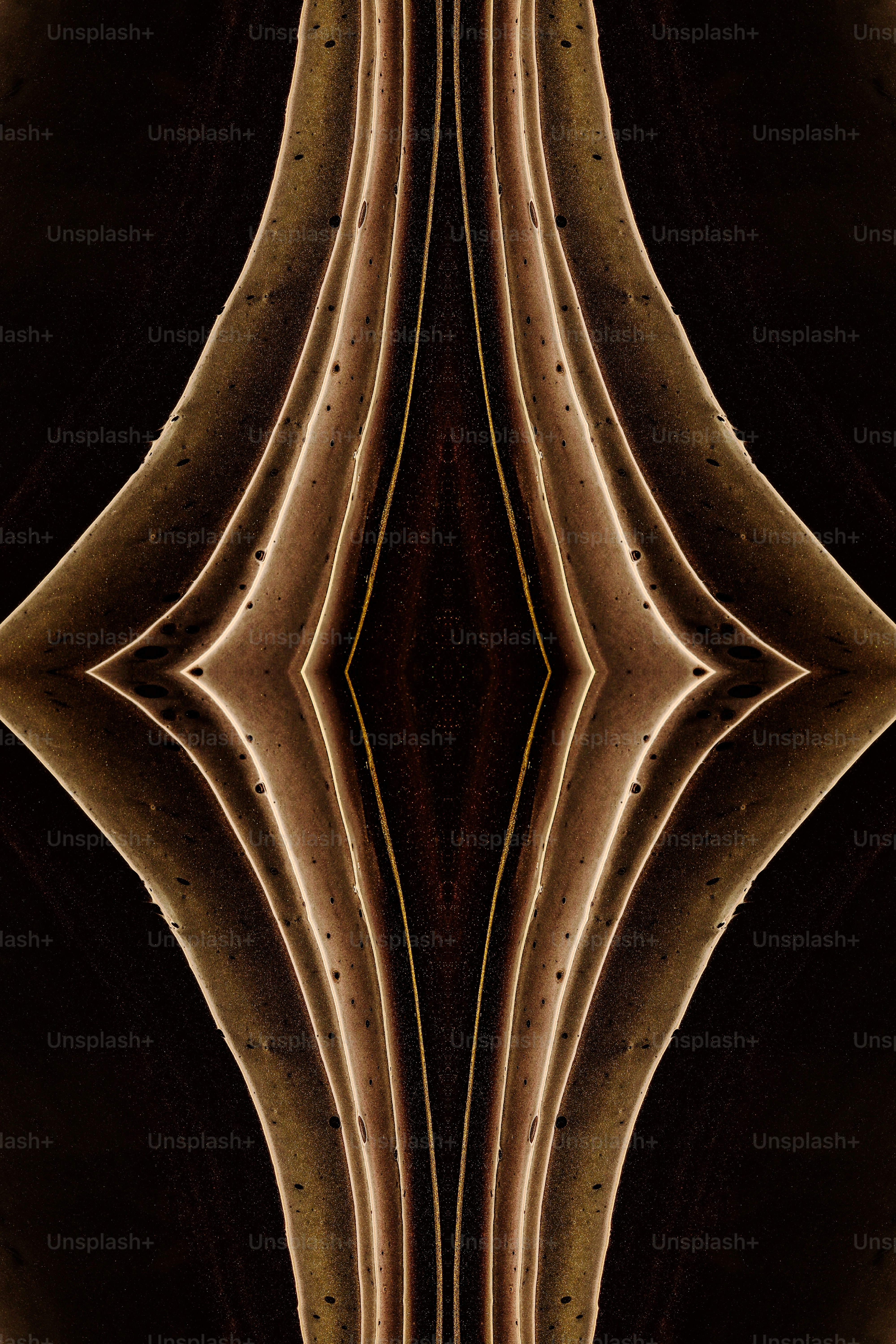 An abstract photograph of a brown and black pattern photo – Pattern ...