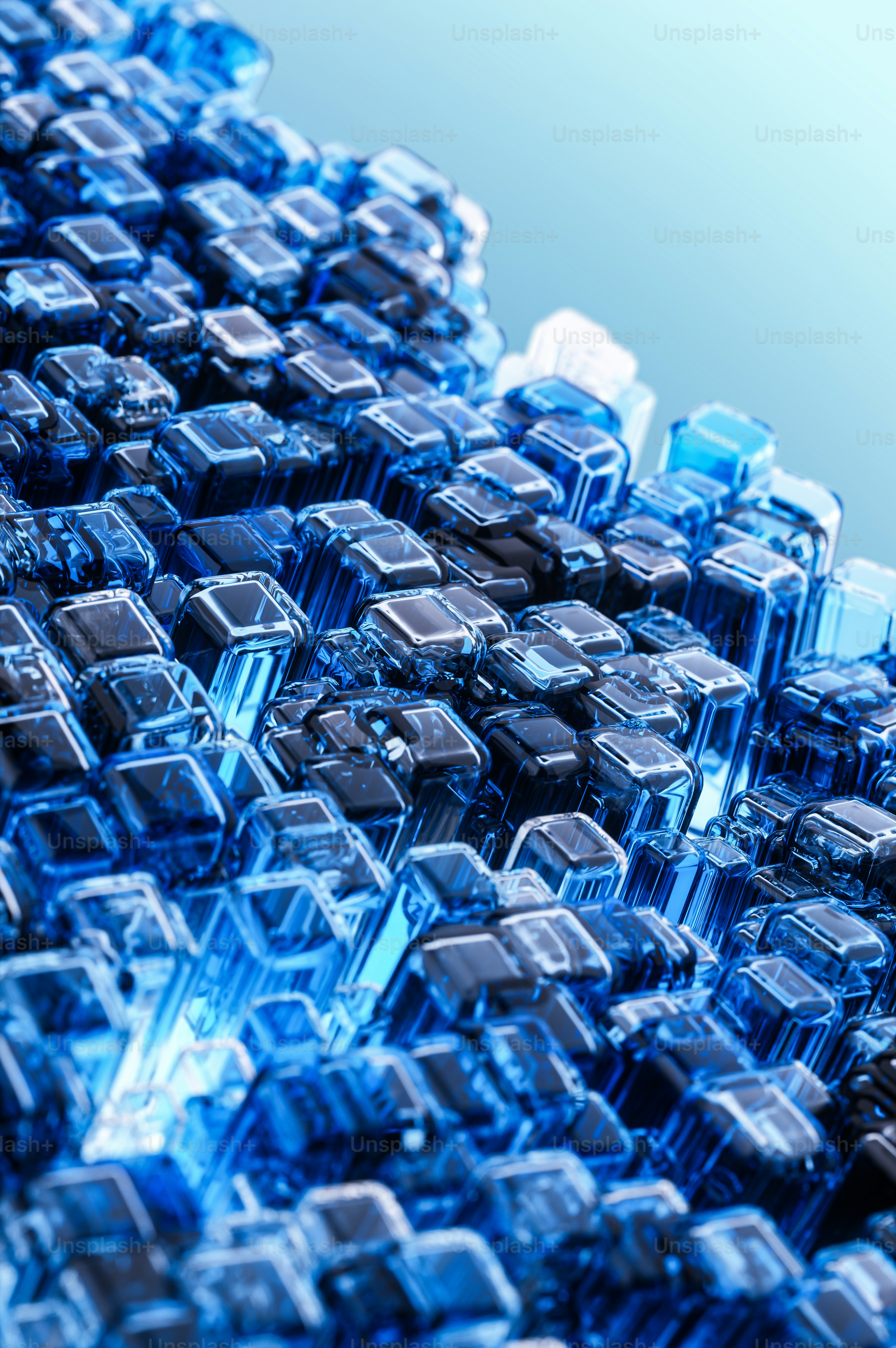 A large group of different sized objects in red and black photo – 3d ...