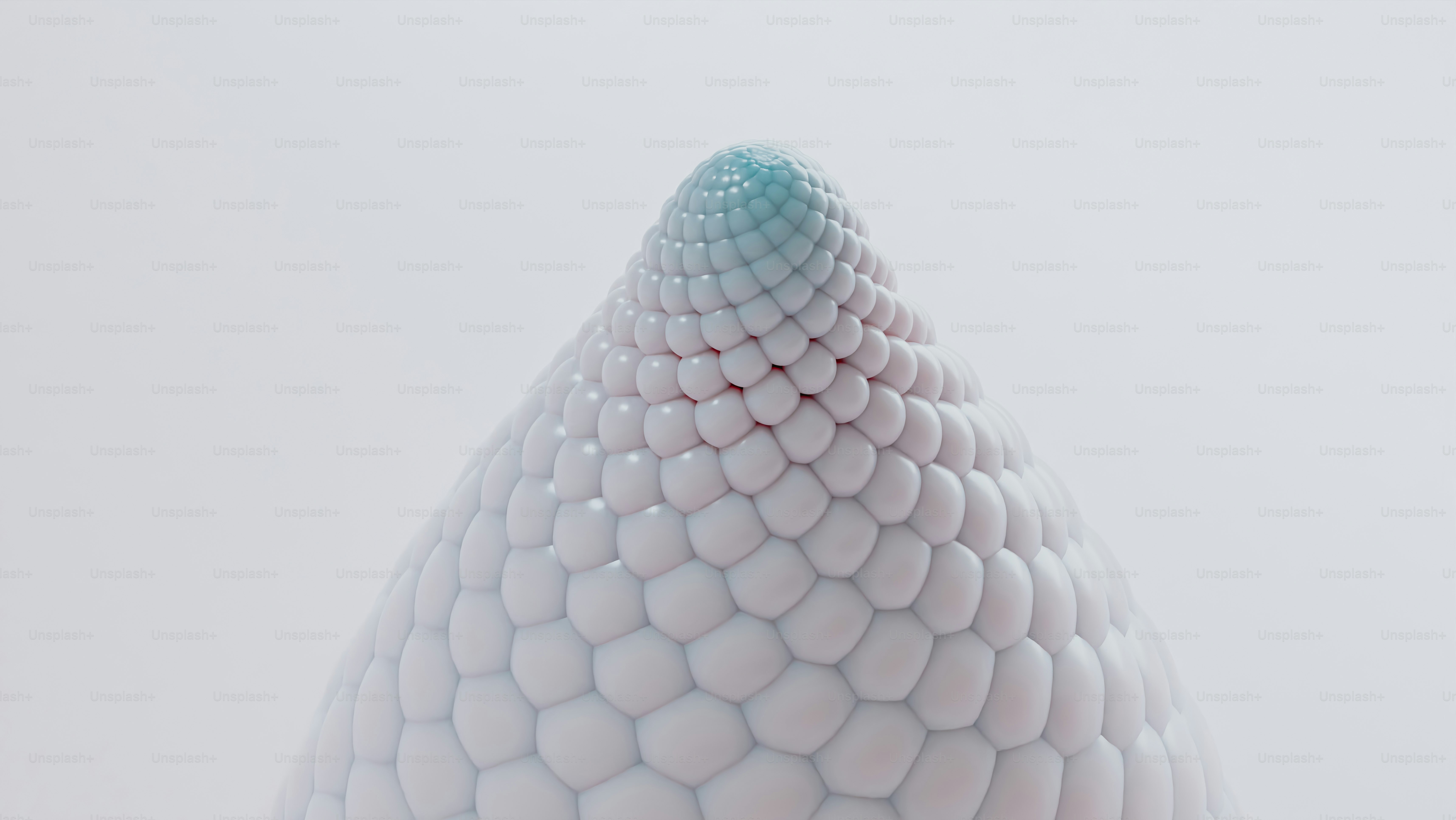 A large white object with a blue top photo – White Image on Unsplash