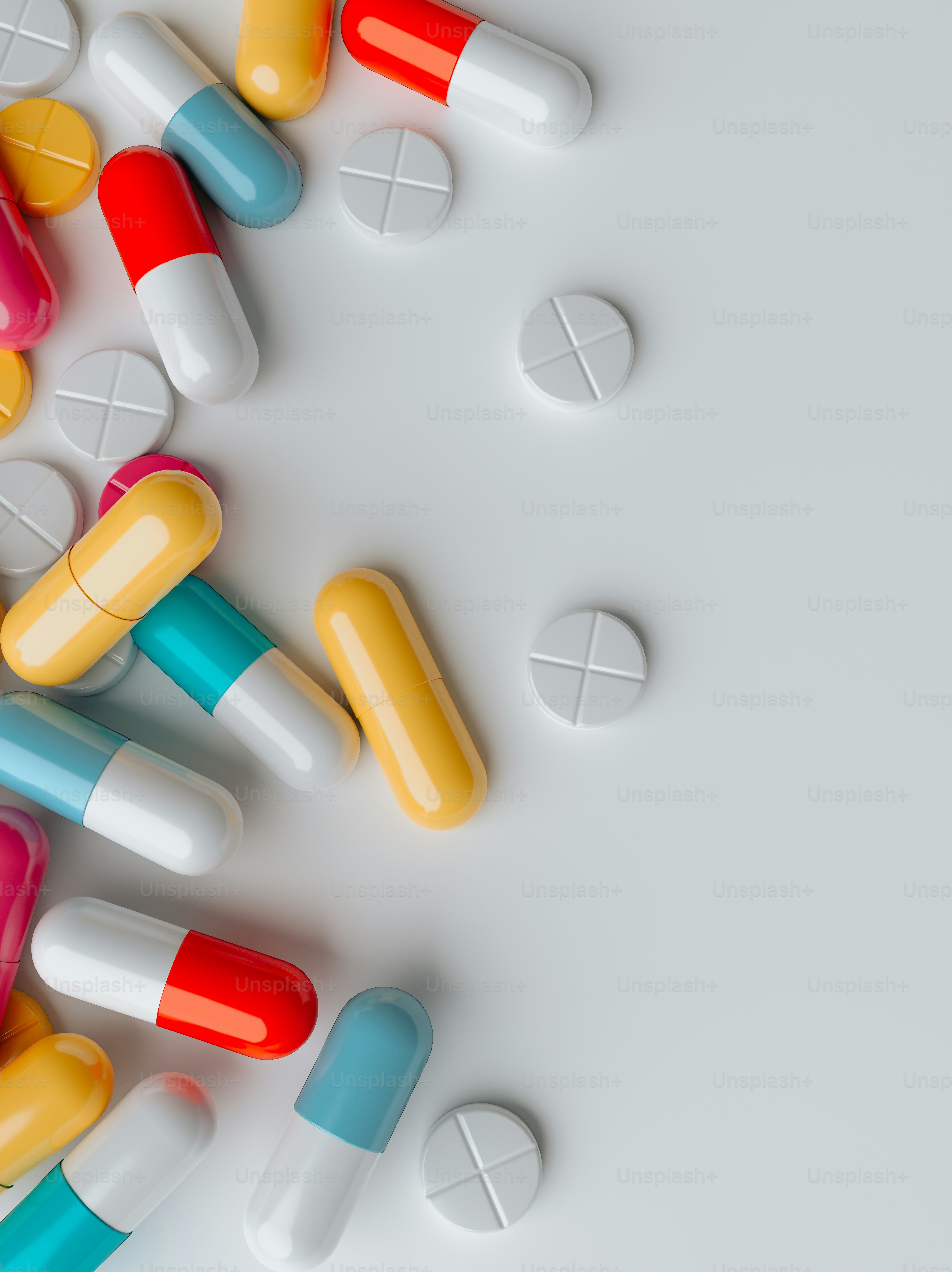 A group of pills sitting on top of each other photo – Drug addiction ...