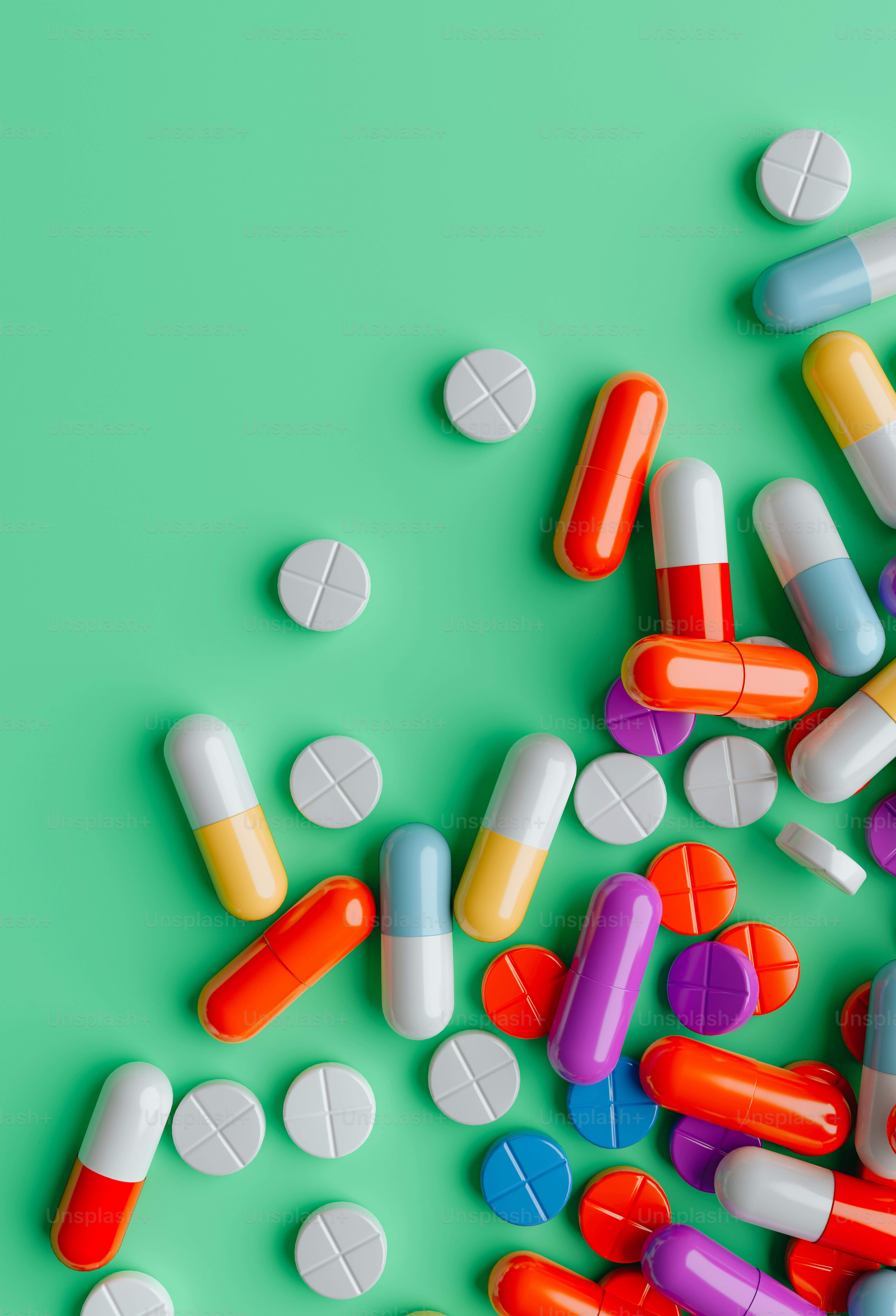 Colorful Pills Wallpaper