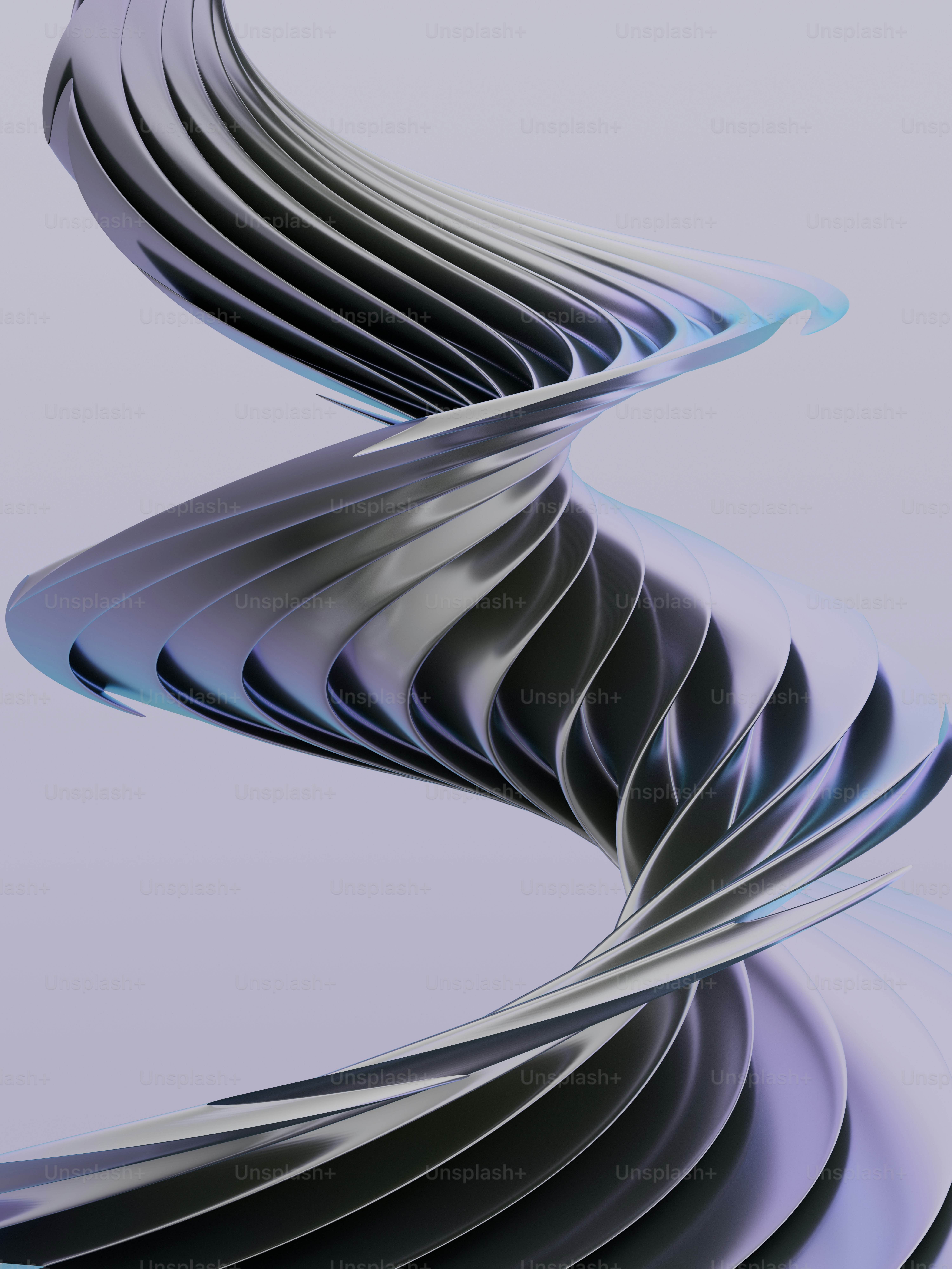 A computer generated image of a curved object photo – Shapes Image on ...