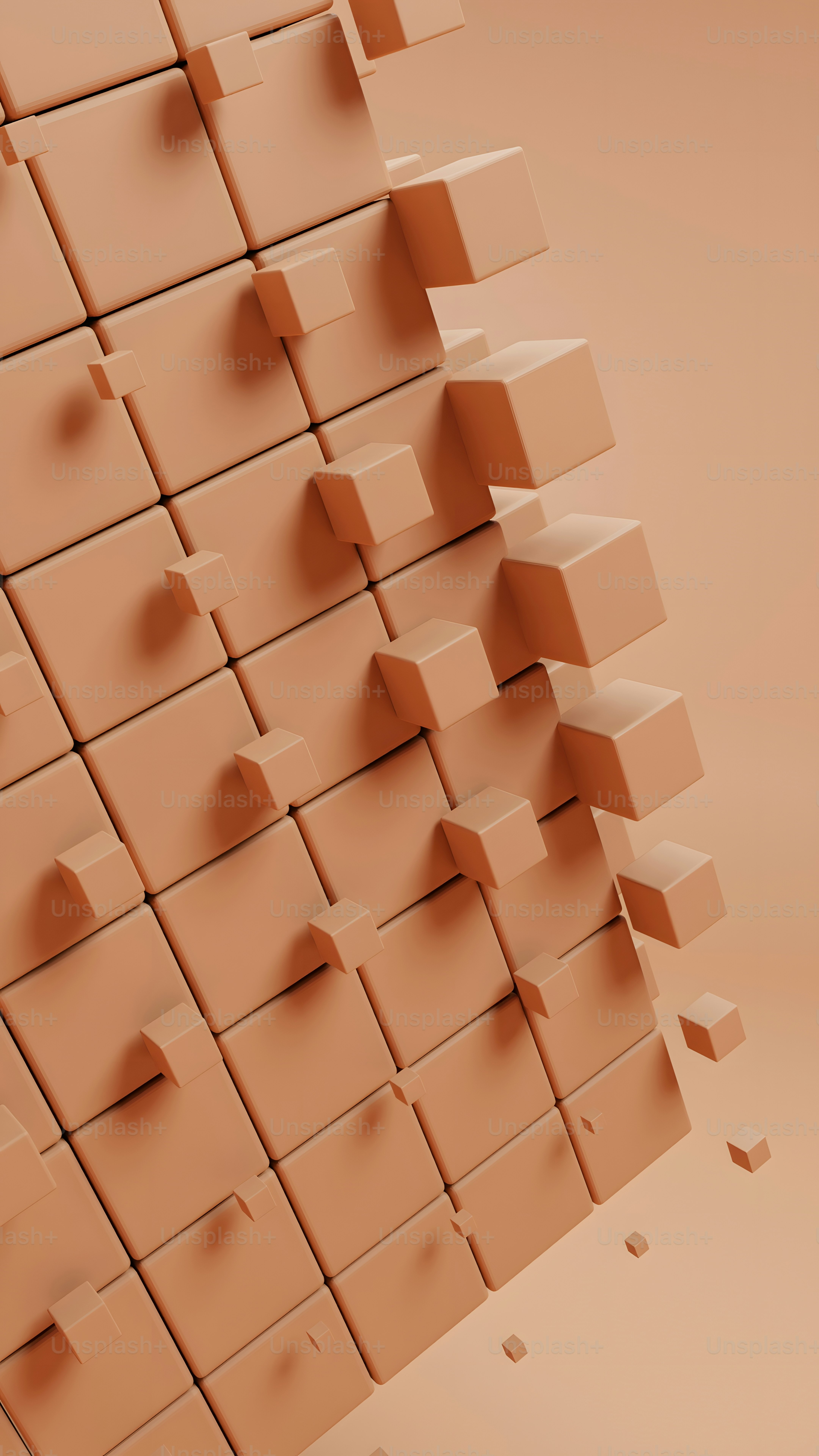 A wall with a bunch of cubes on it photo – Cubes Image on Unsplash