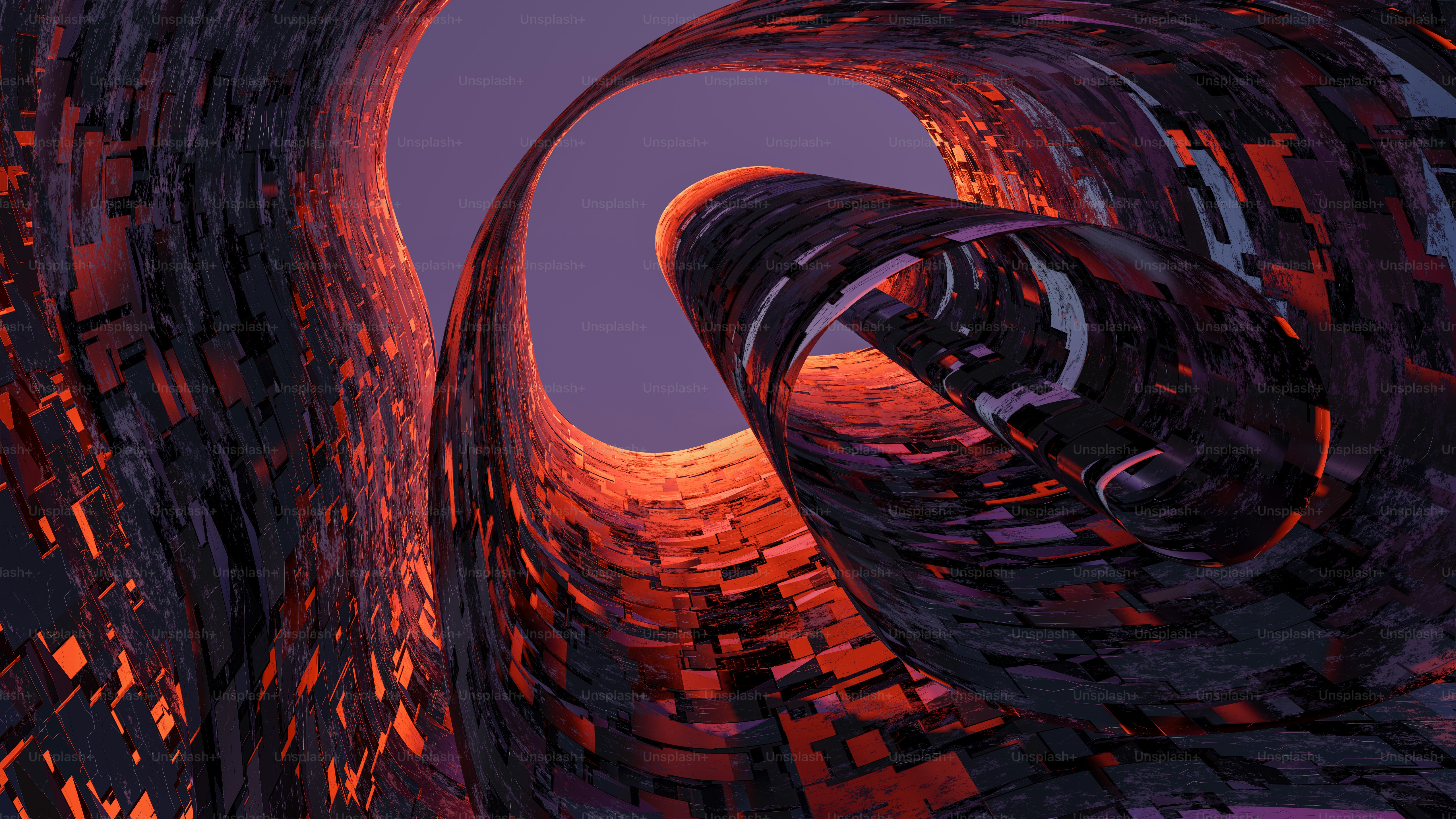 A computer generated image of an object floating in the sky photo – Sci ...