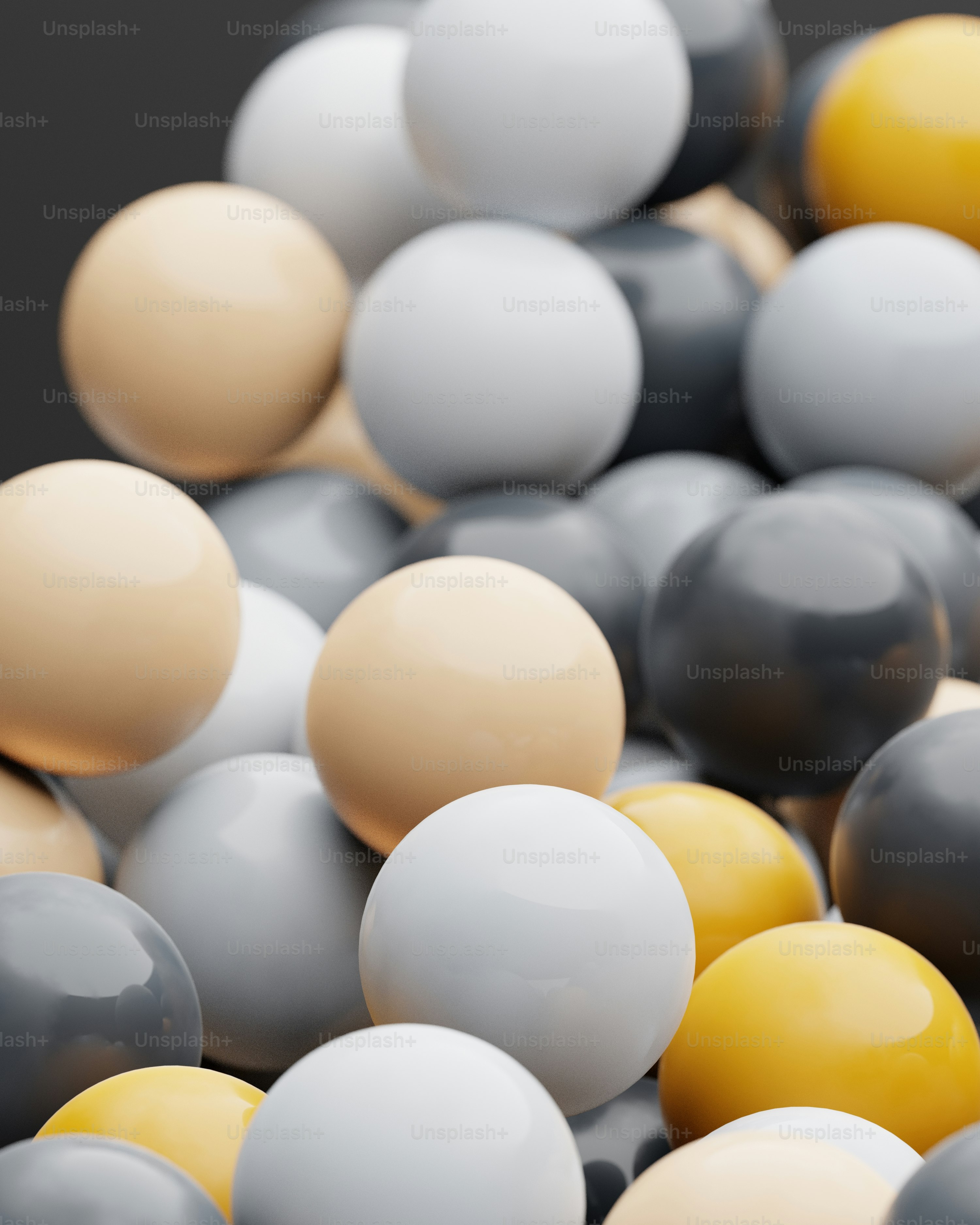 A bunch of balls sitting on top of each other photo – 3d Image on Unsplash