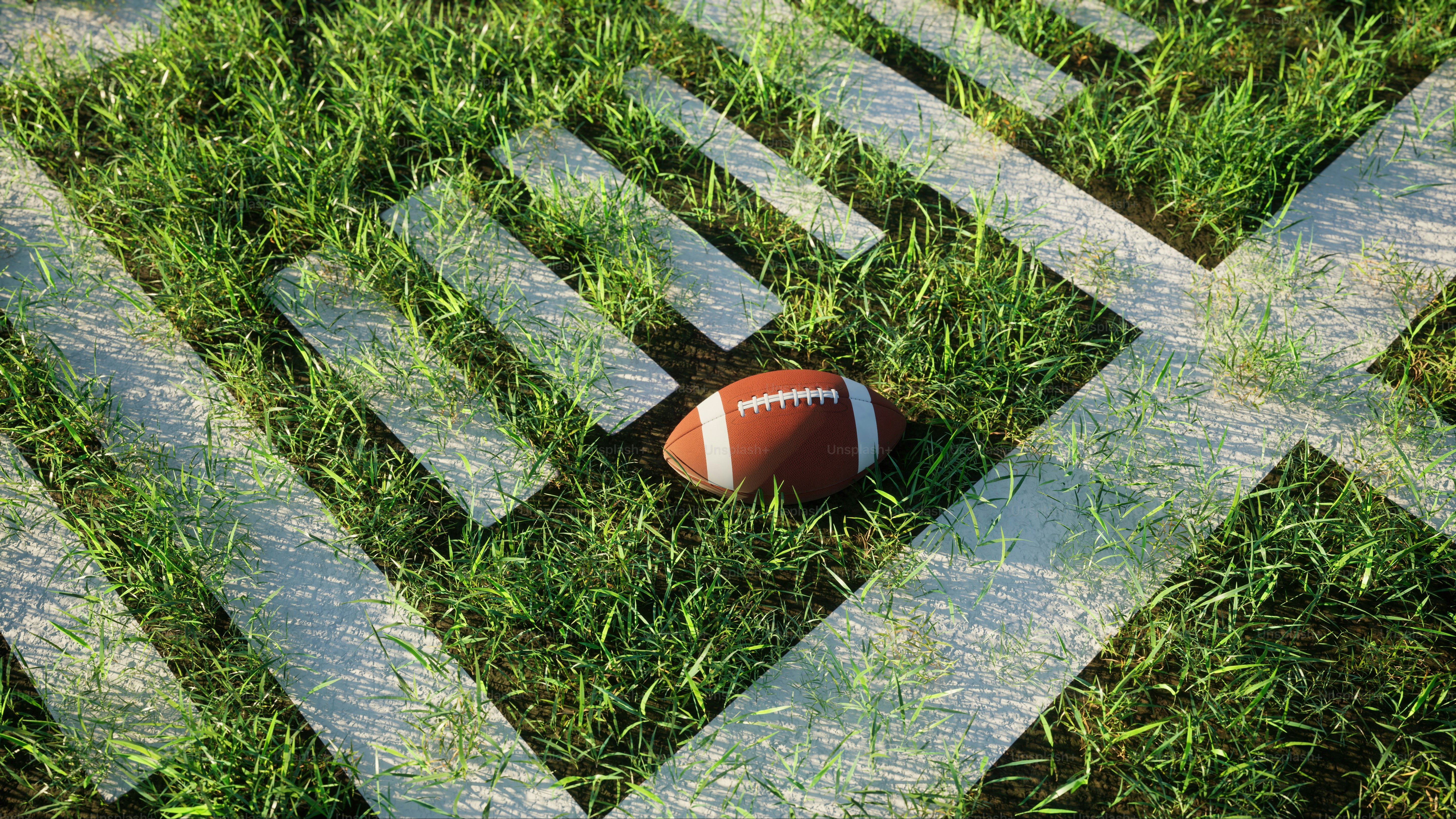 A football sitting in the middle of a maze photo – Fitness Image on ...