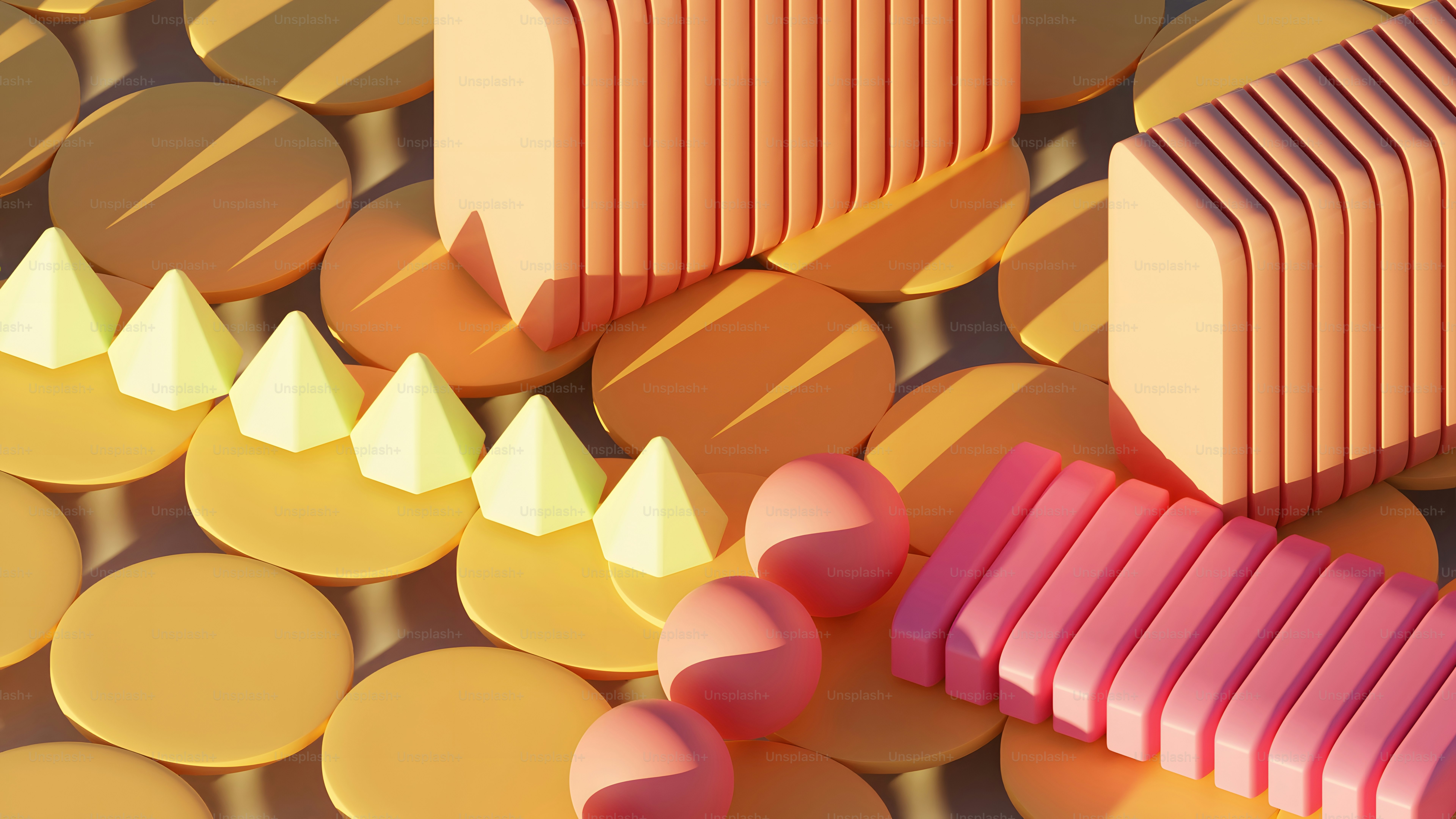 A bunch of different colored objects on a surface photo – Wallpaper ...