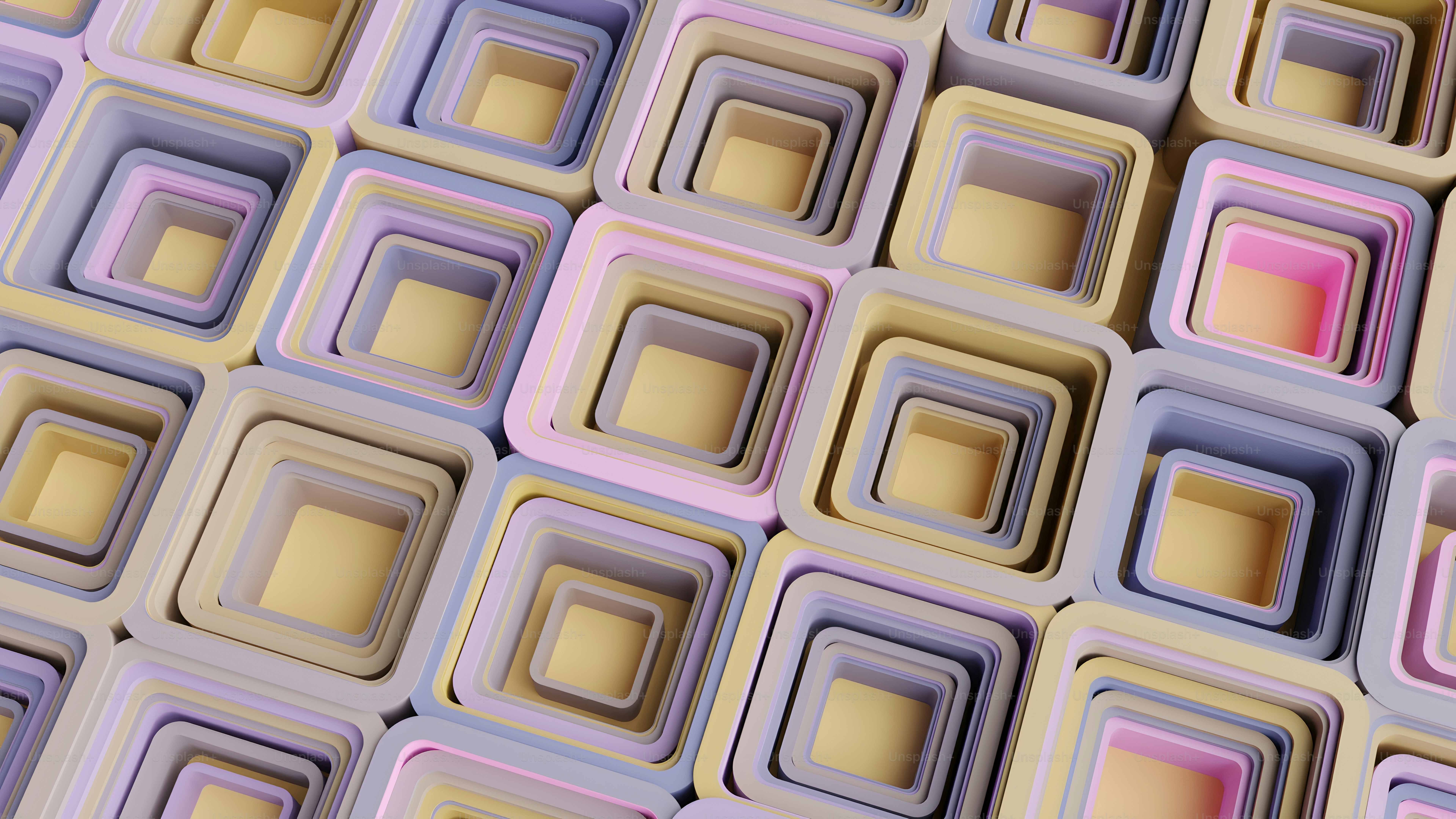 A close up of a wall made up of squares photo – Background Image on ...