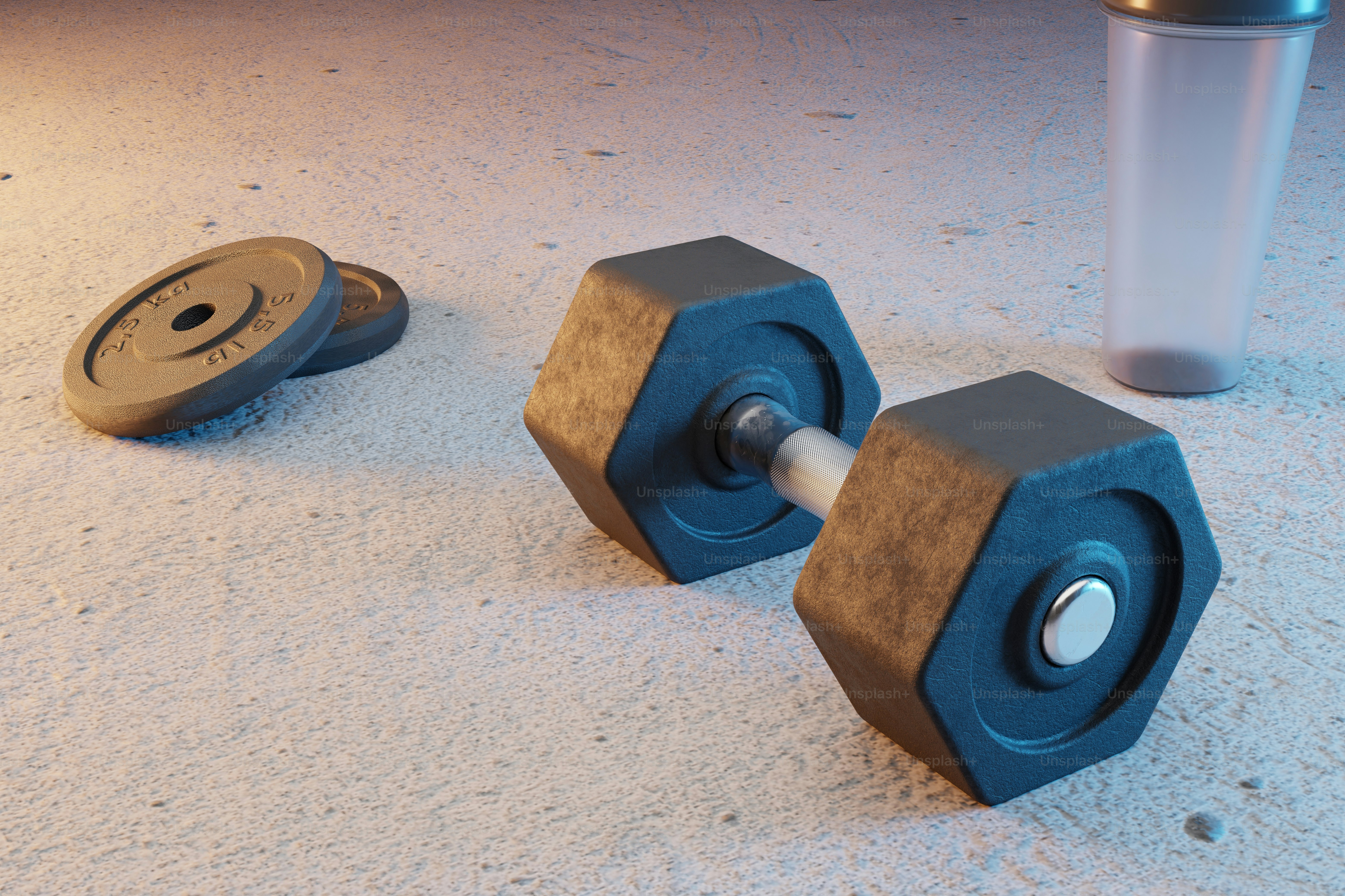 A couple of dumbs sitting on top of a floor photo – Sport Image on Unsplash