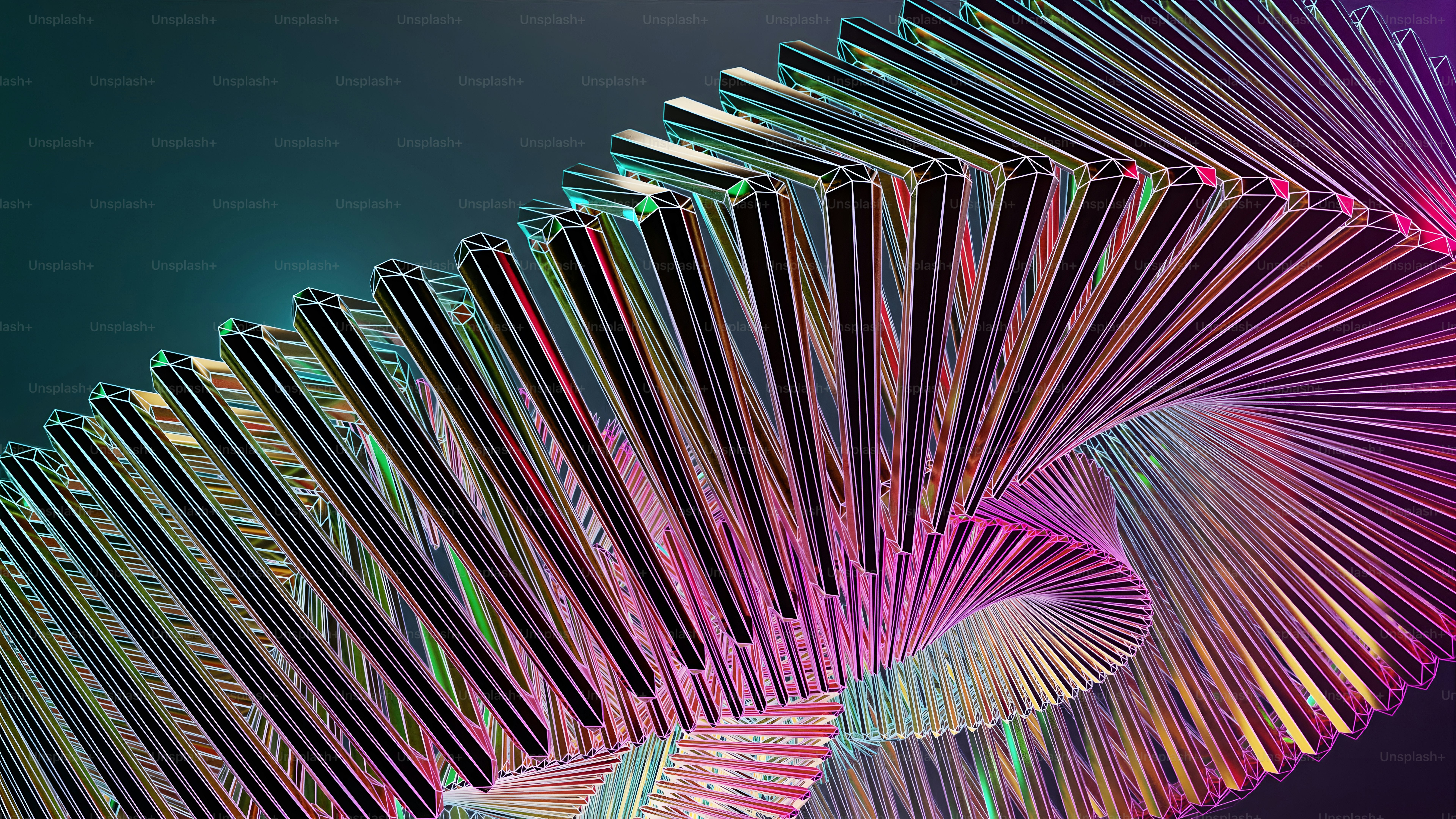 A computer generated image of a spiral like structure photo – 3d ...