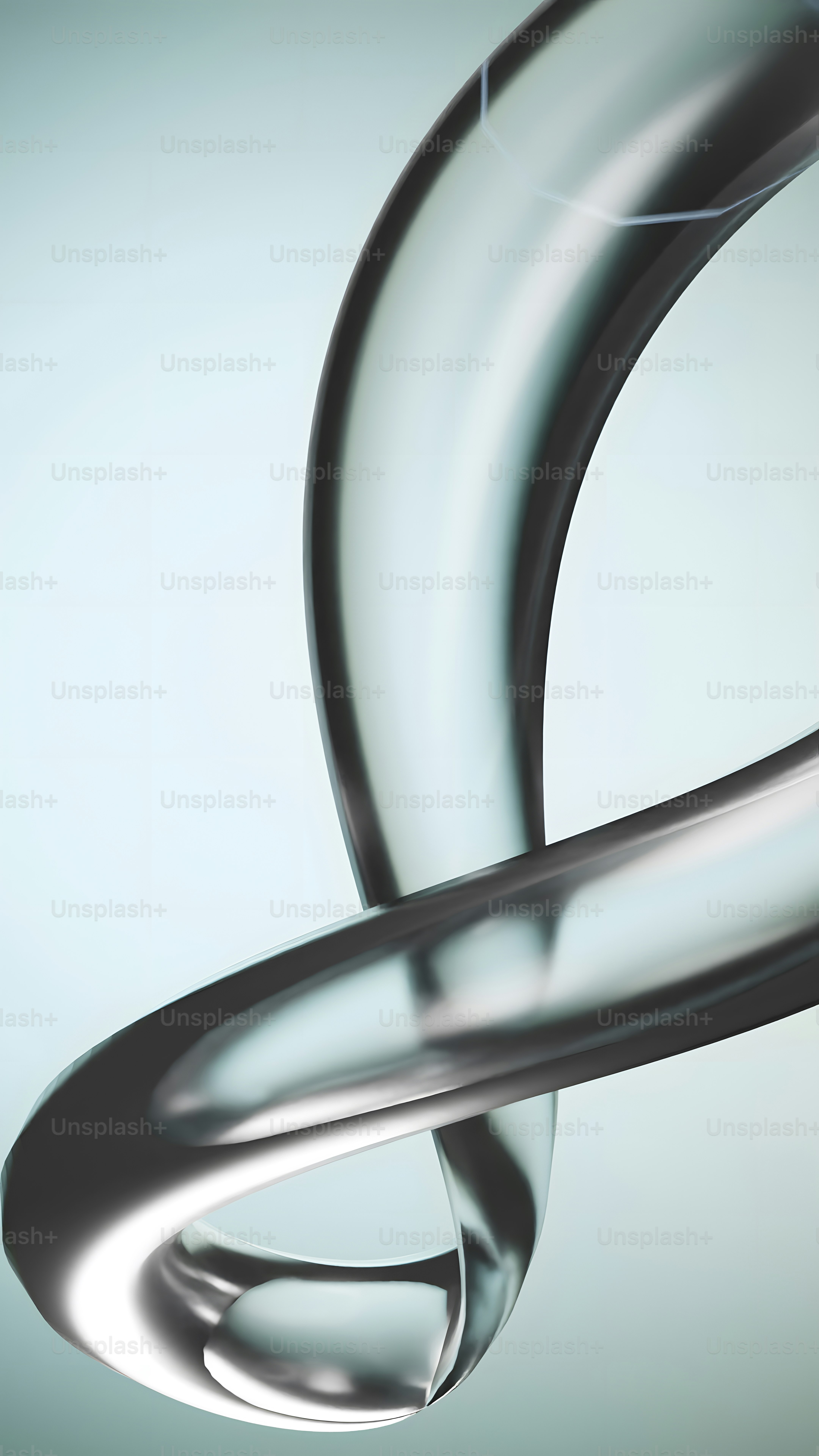 A black and white photo of a curved object photo – 3d Image on Unsplash