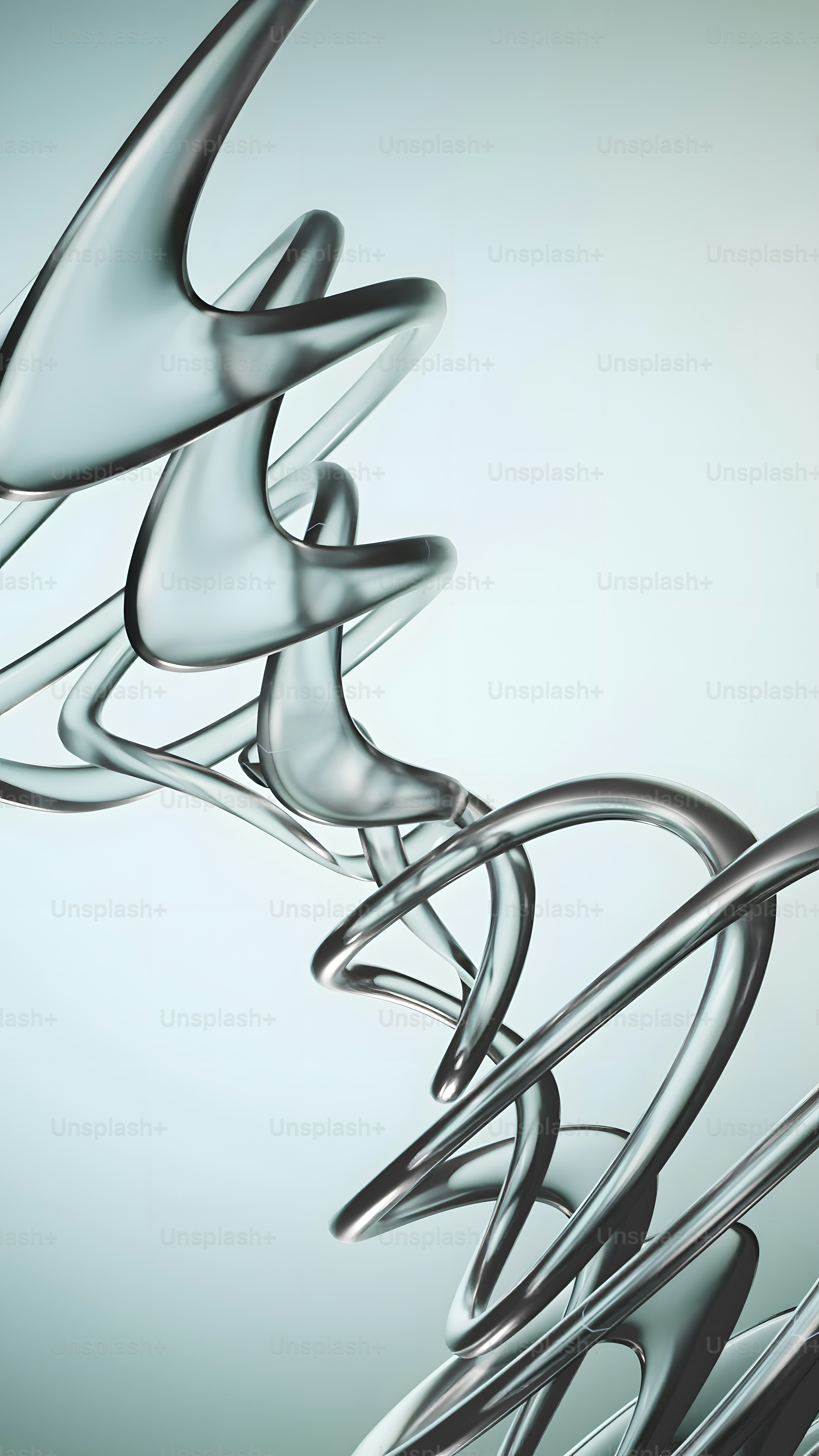 An abstract photo of a group of metal objects photo – Glass Image on ...