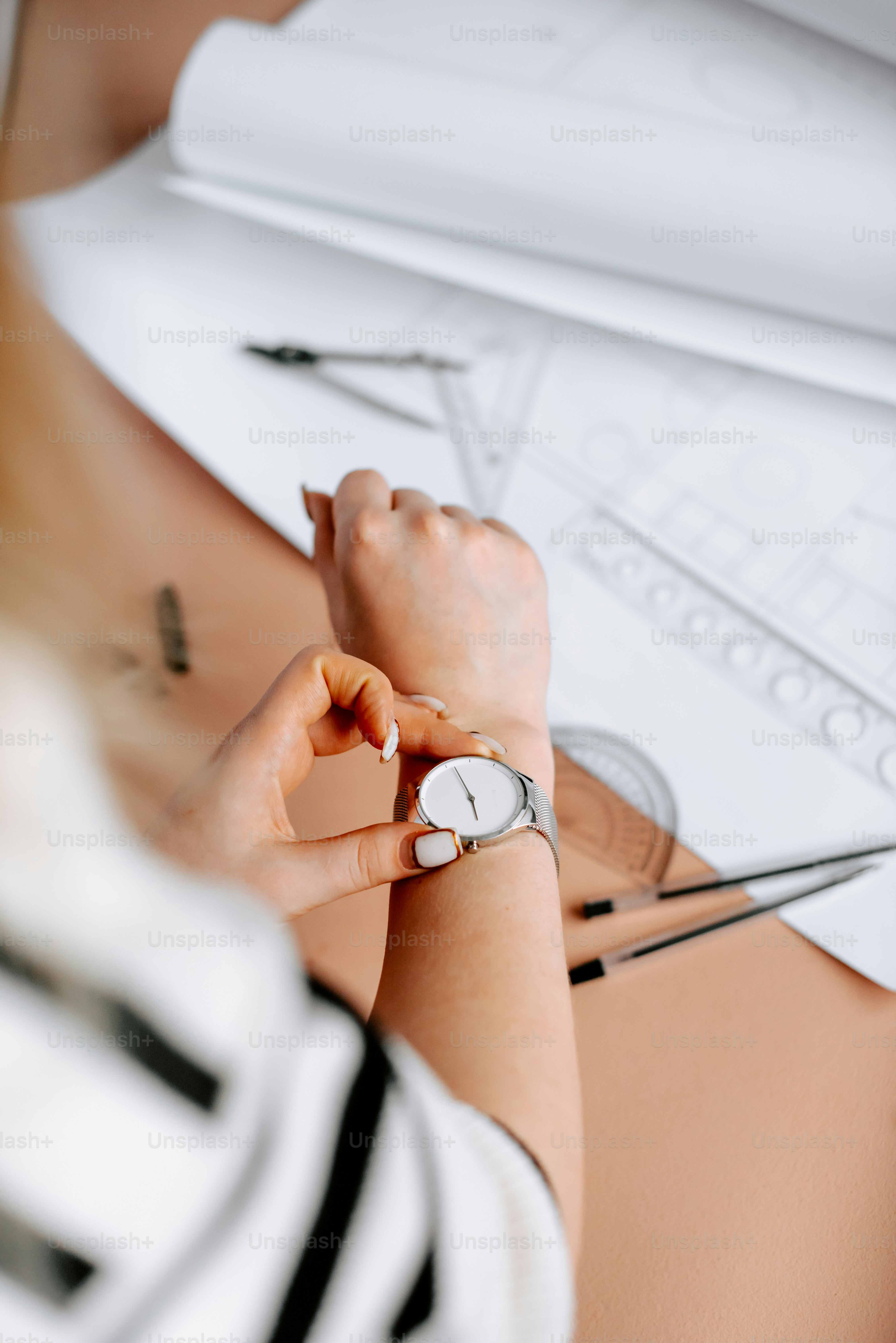 A pair of scissors, rulers, and a ruler on a piece of paper photo ...