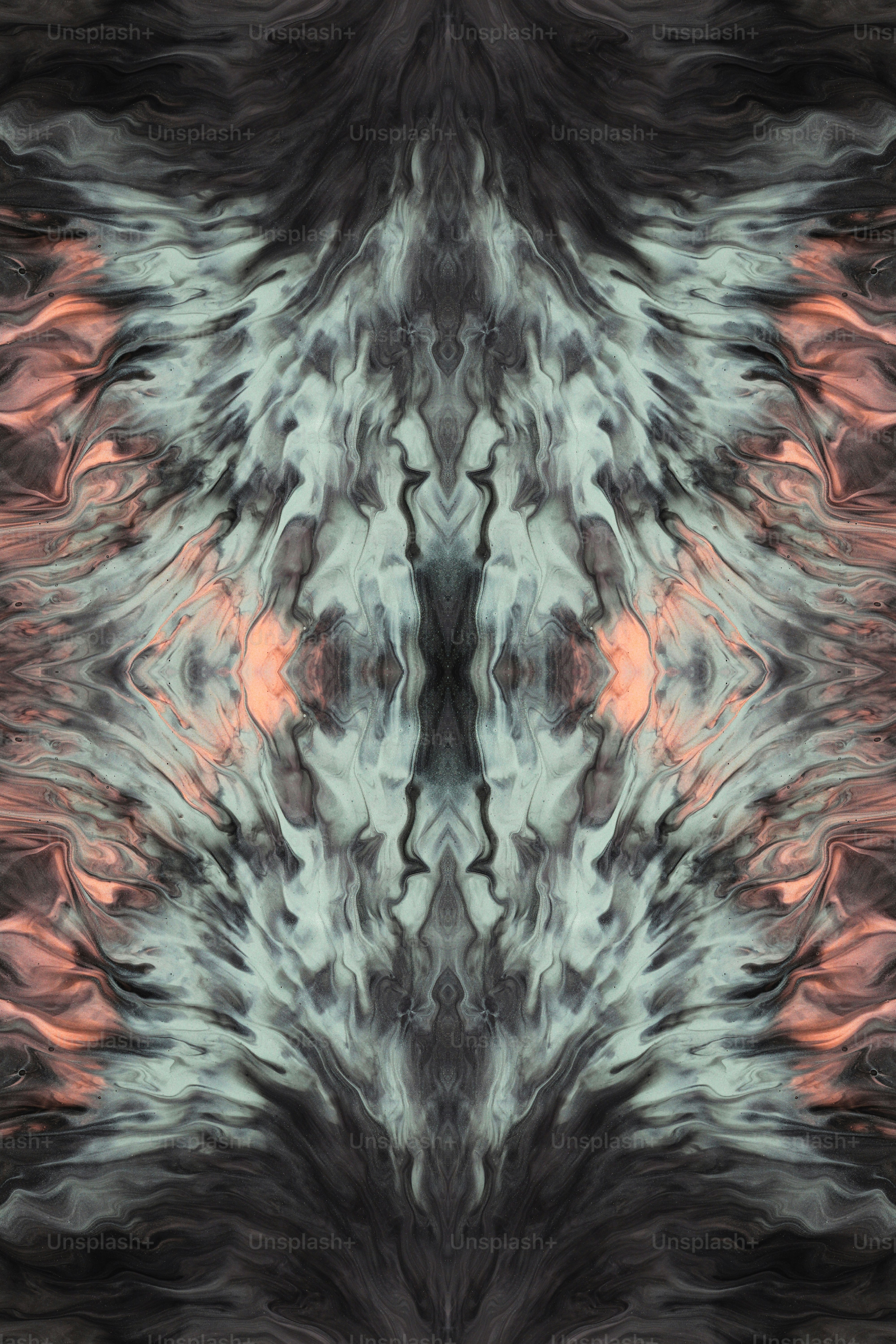 An abstract image of a red and black object photo – Pattern Image on ...