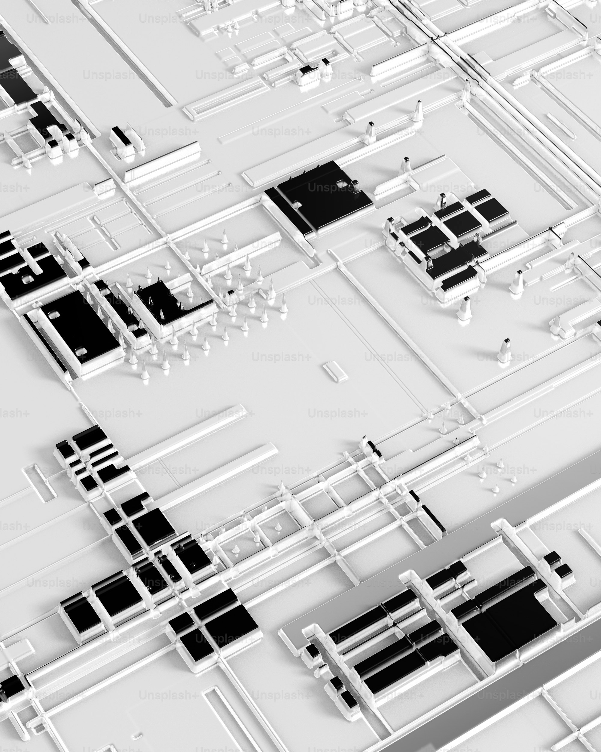 A computer generated image of a complex structure photo – High tech ...