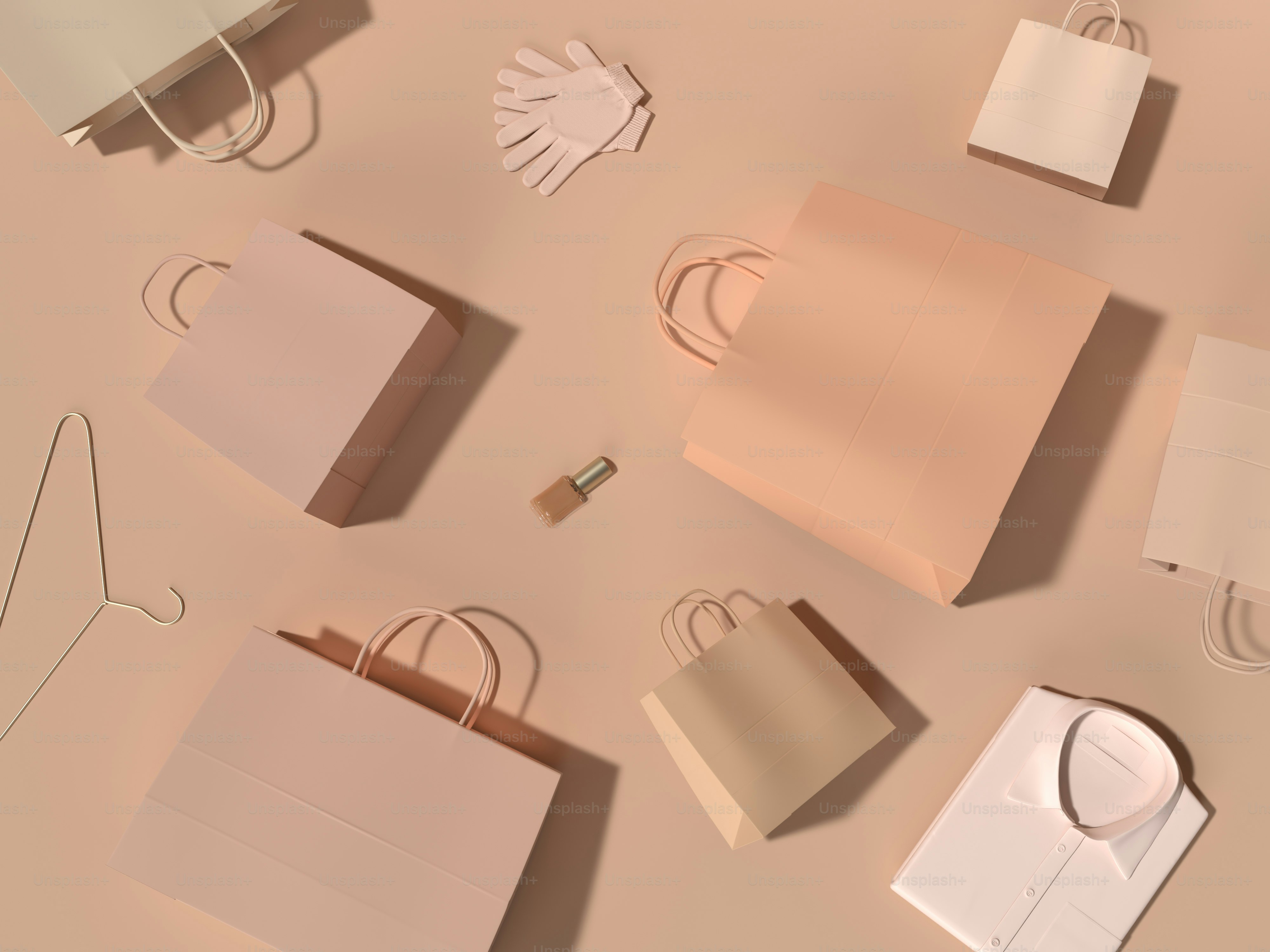 A group of paper bags on a table photo – Shopping bags Image on Unsplash