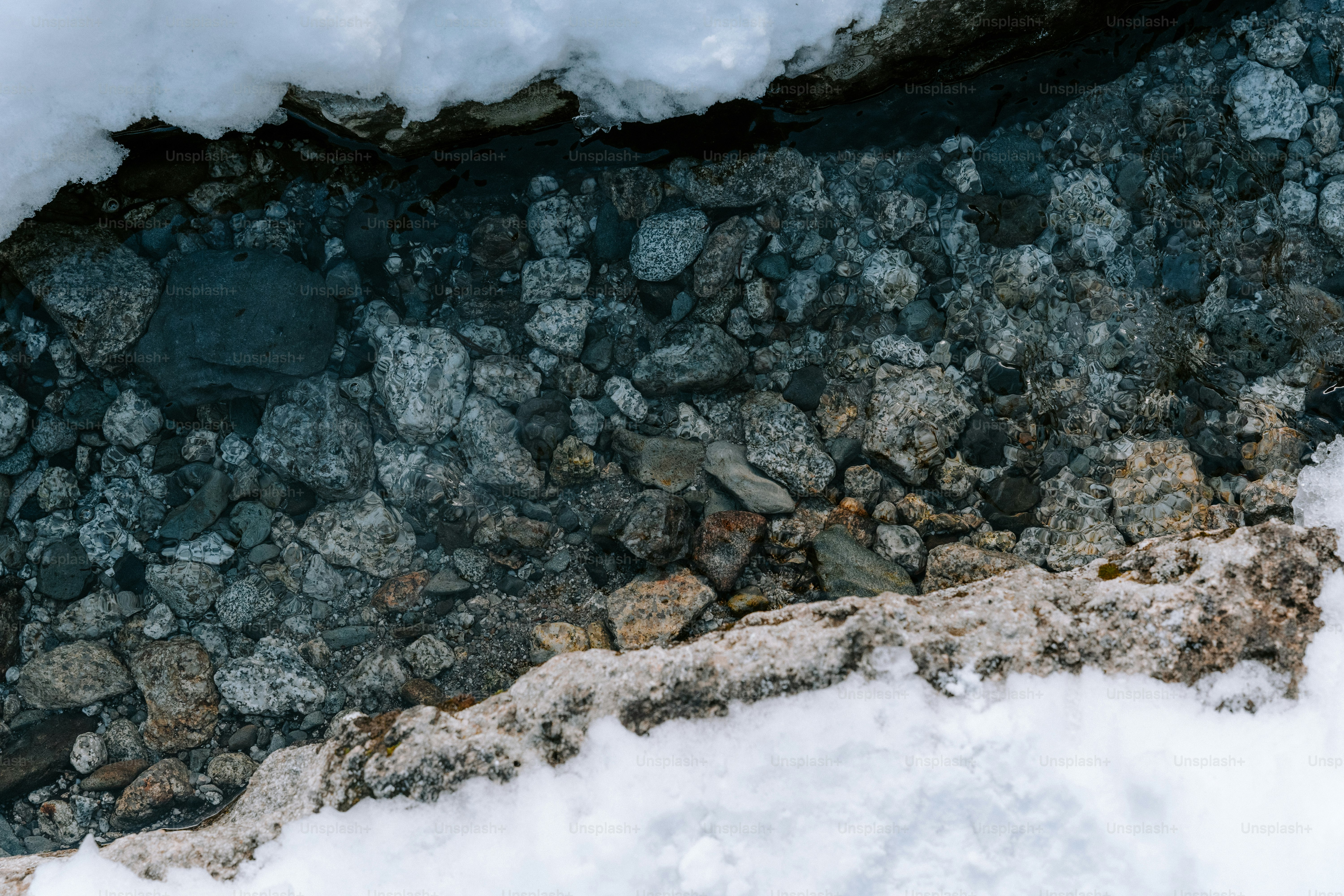 A snow covered ground with rocks and snow photo – Snow Image on Unsplash