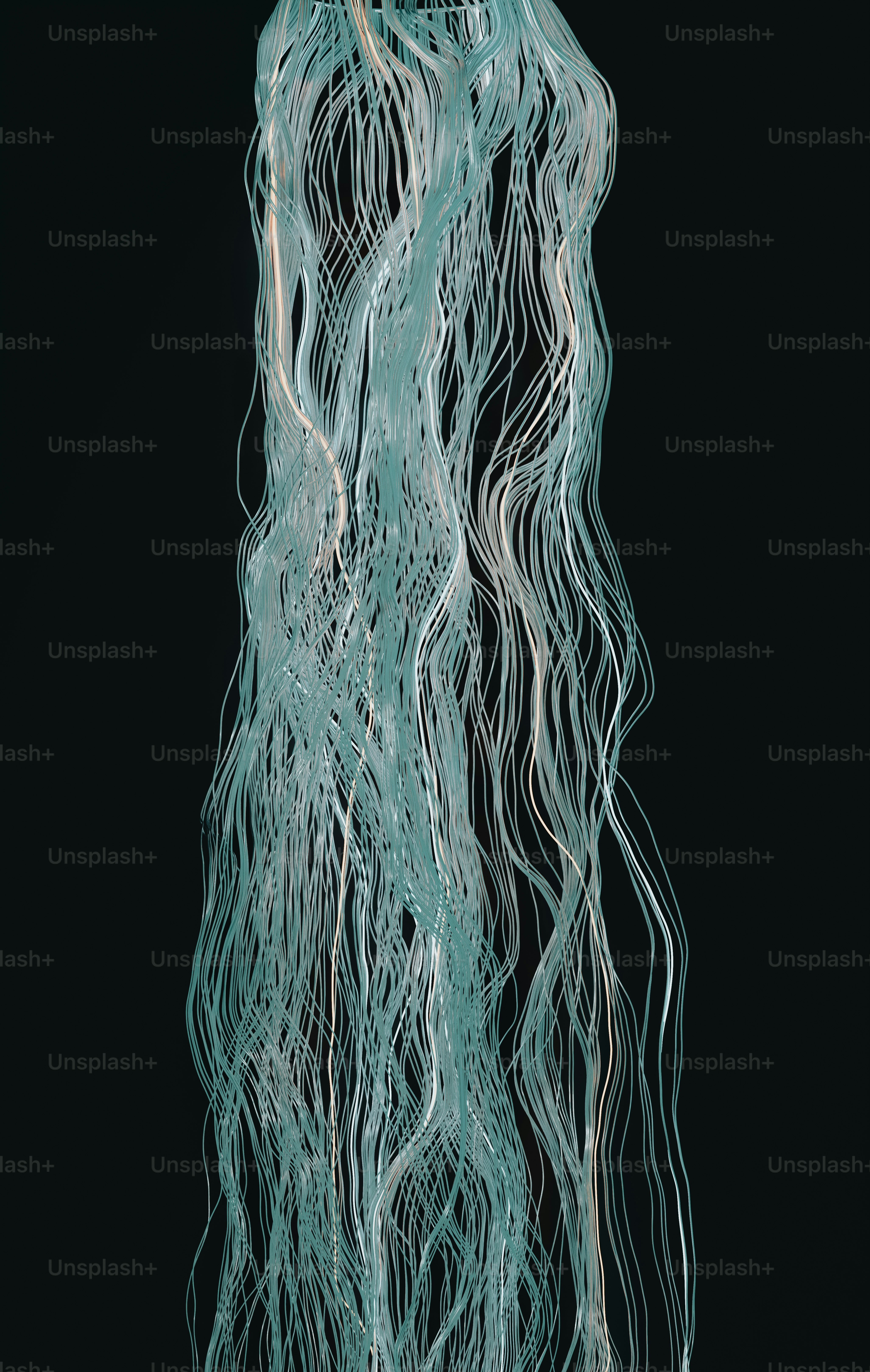 A long white string hanging from the ceiling photo – The future Image ...