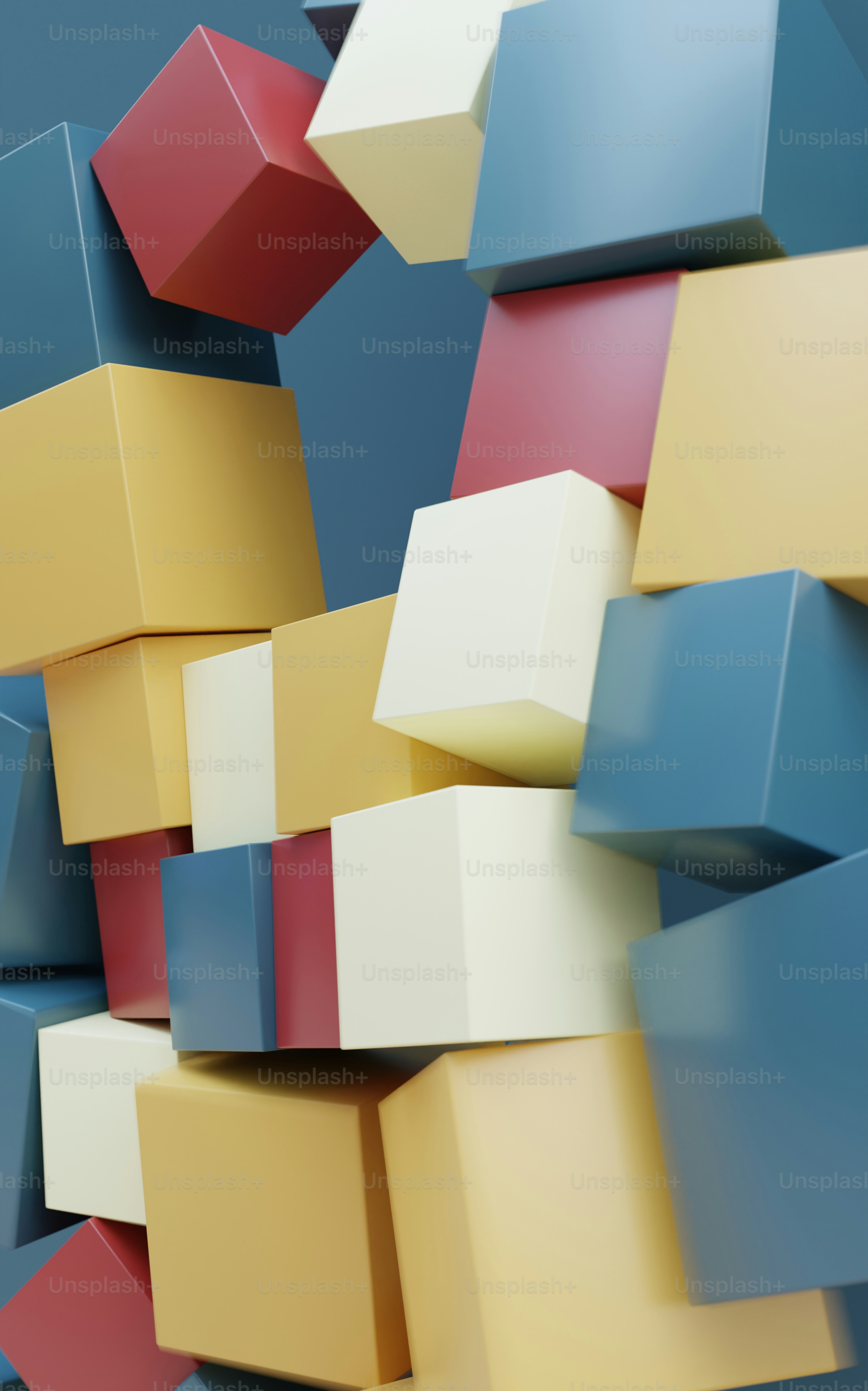 A bunch of cubes that are stacked on top of each other photo ...