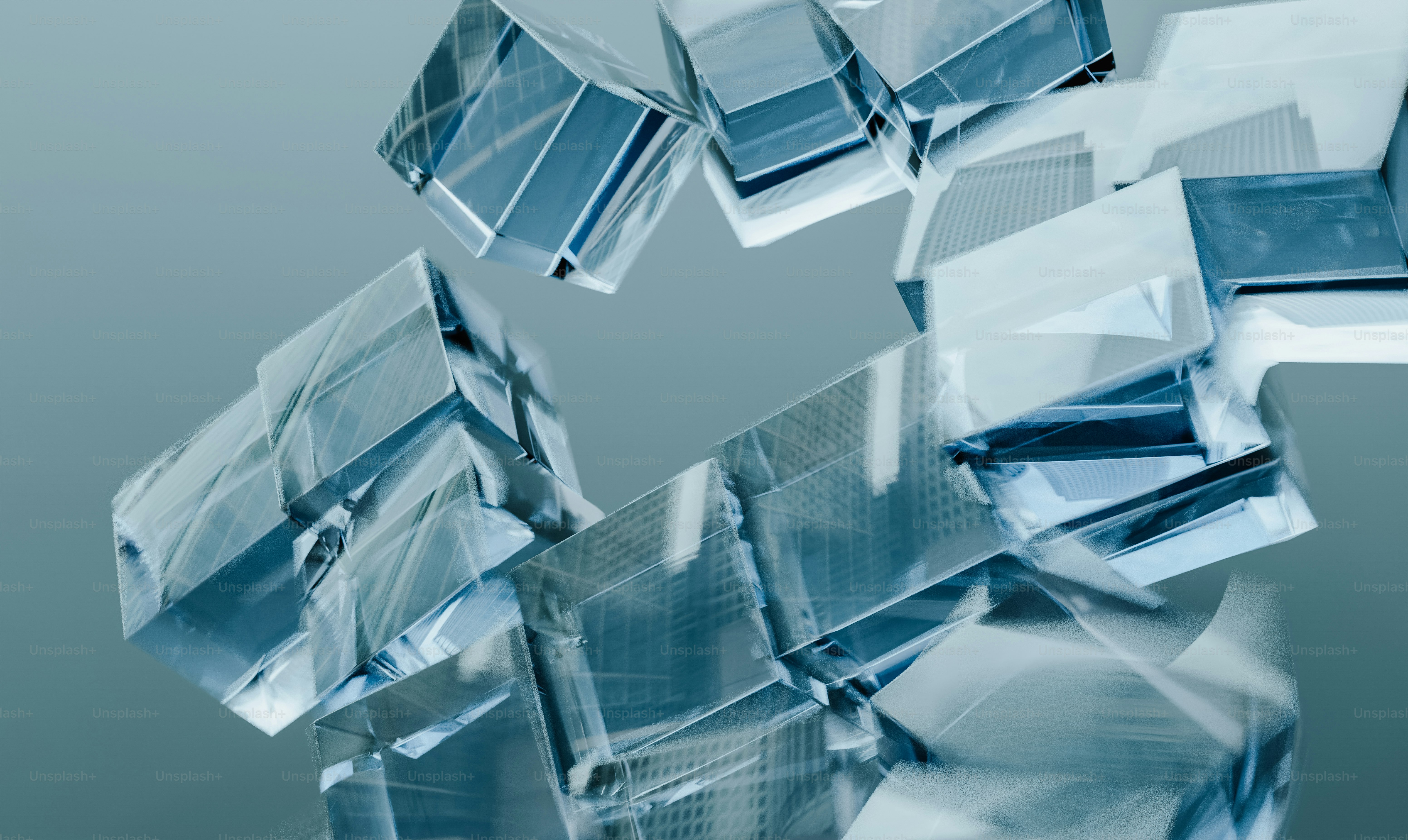 A close up of a blue glass object photo – Shapes Image on Unsplash