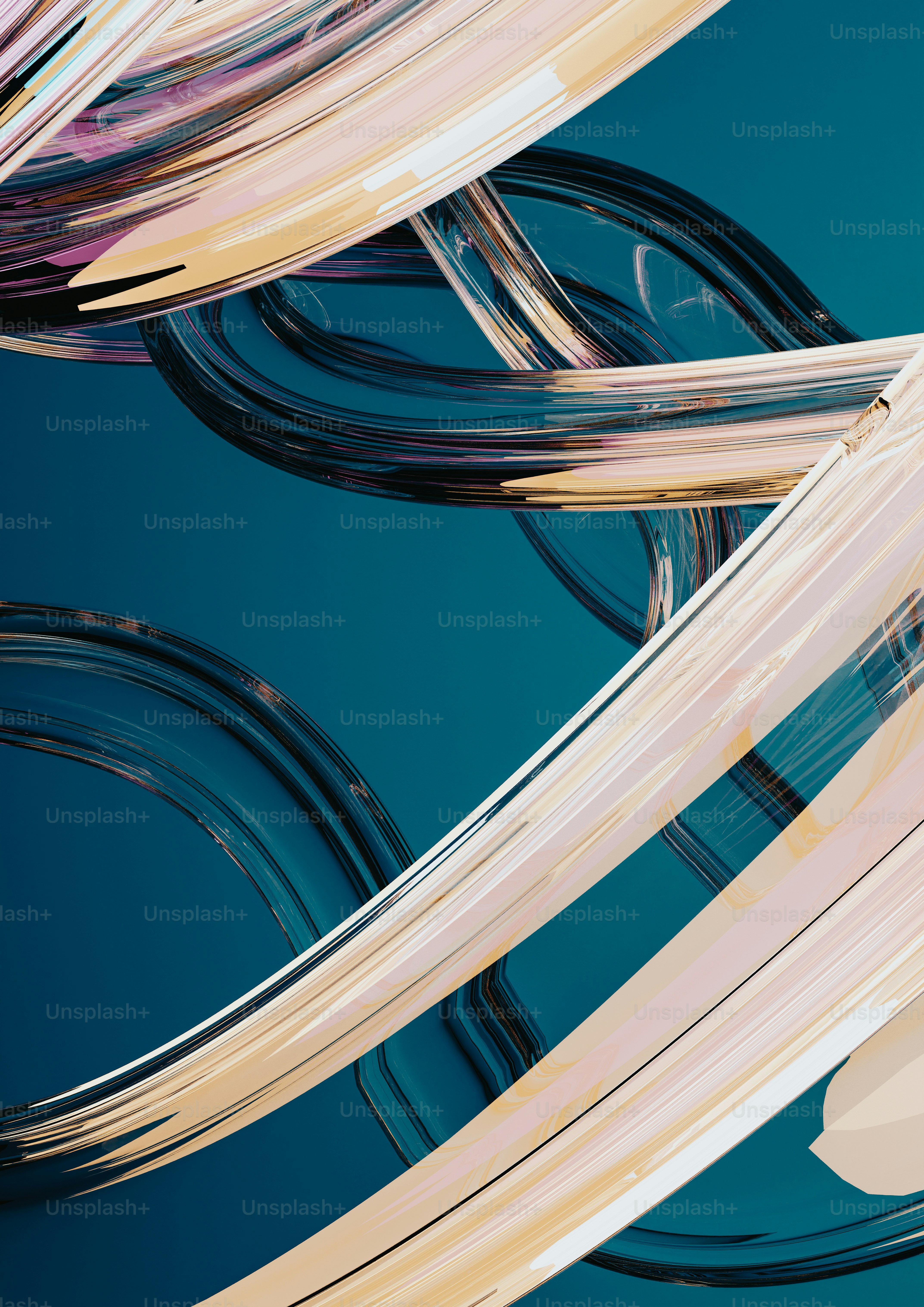 A close up of a blue glass object photo – Render Image on Unsplash