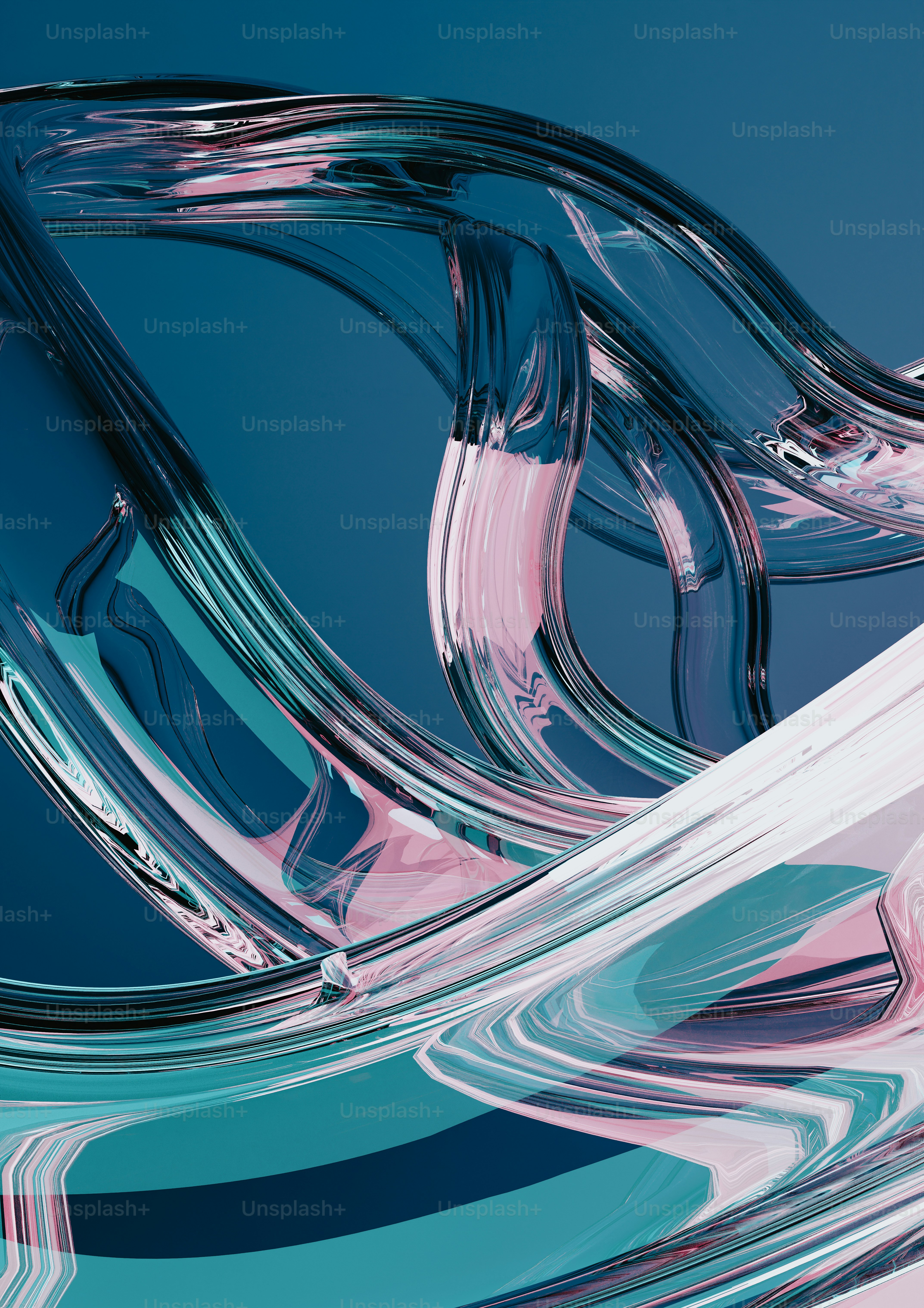 A close up of a blue glass object photo – Render Image on Unsplash